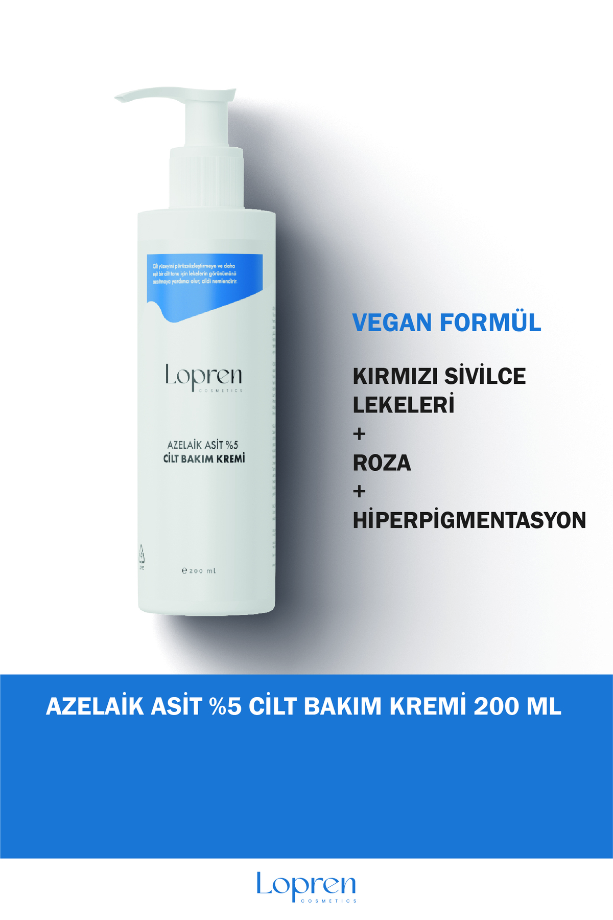 Lopren %5 Azelaik Asit Cilt Bakım Kremi 200 ML - Fiyatı, Yorumları