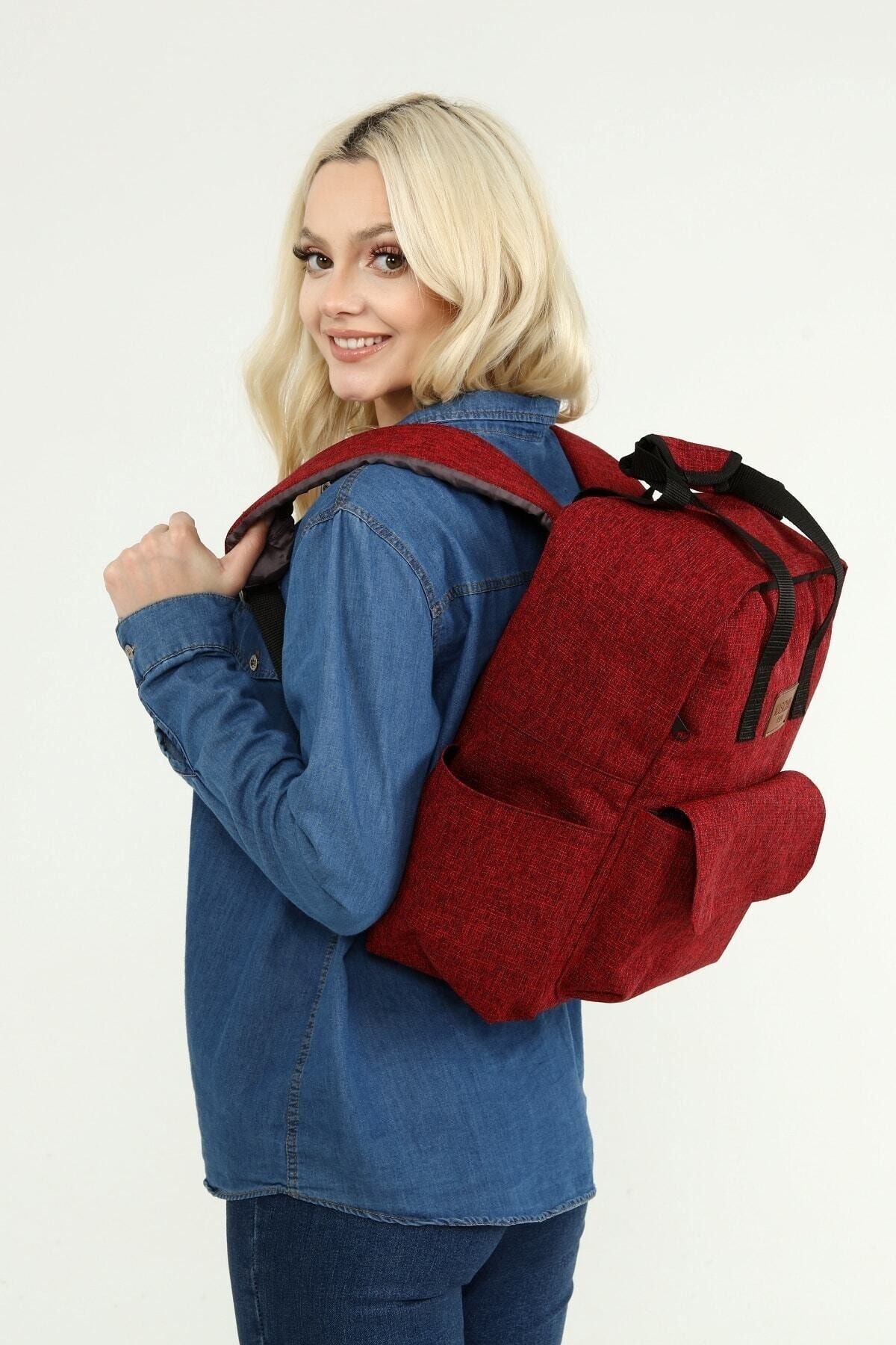 KISCHE Moda Kadın Sırt Çantası Kore Stil Okul Çantası Büyük Kapasiteli ...