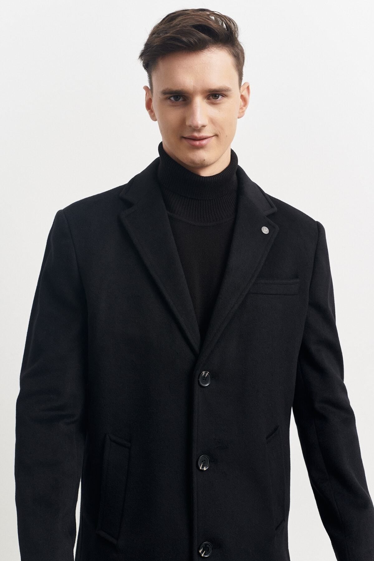 Altınyıldız Classics Erkek Siyah Standart Fit Normal Kesim Mono Yaka ...