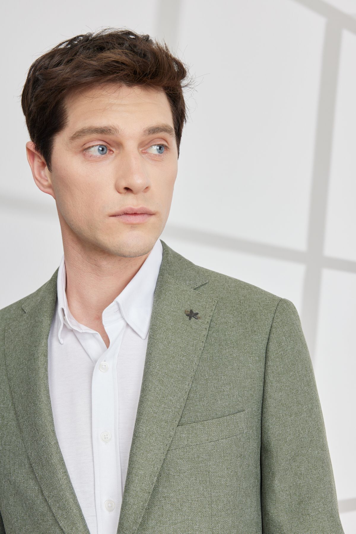 Altınyıldız Classics Erkek Yeşil Slim Fit Dar Kesim Mono Yaka Desenli ...