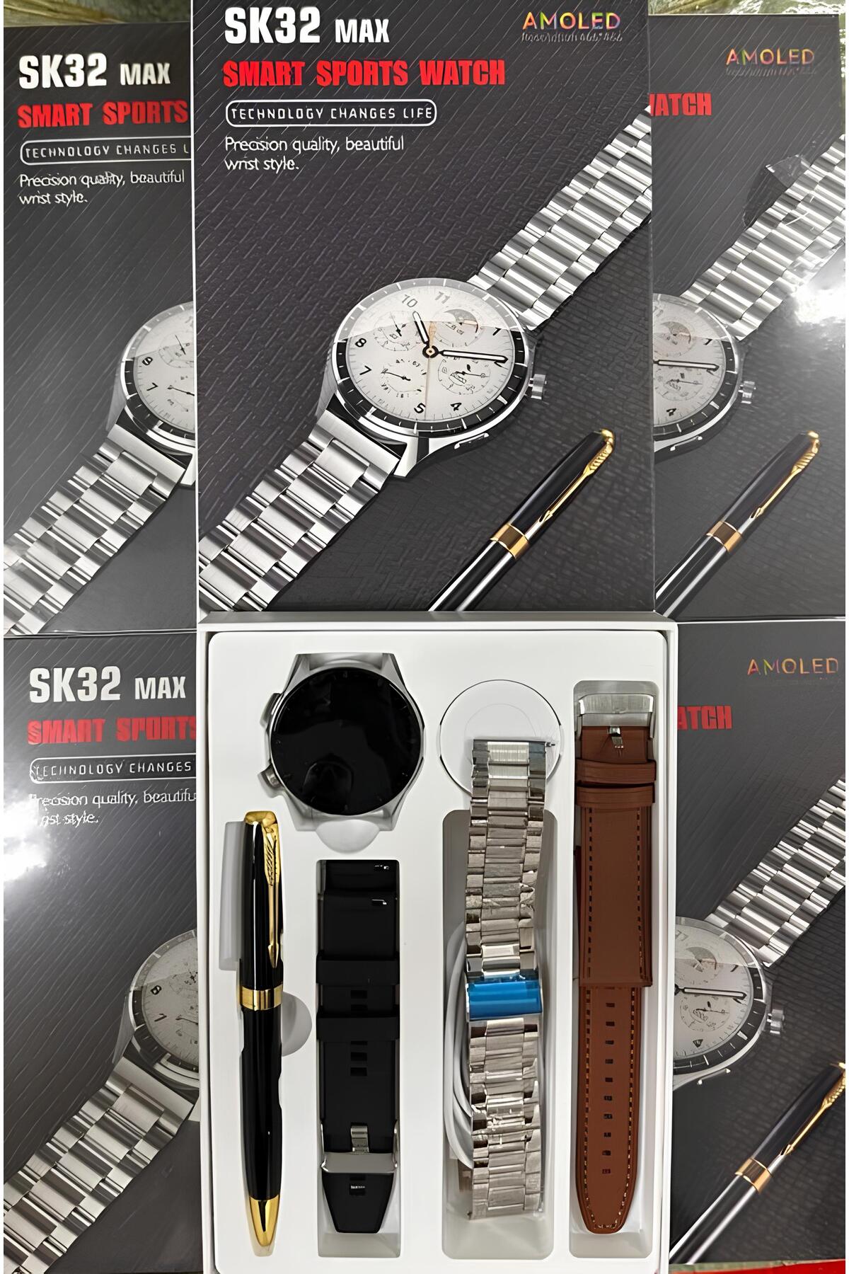 FORA SK32 PRO MAX AMOLED EKRANLI AKILLI SAAT KALEM HEDİYELİ KALİTELİ ...