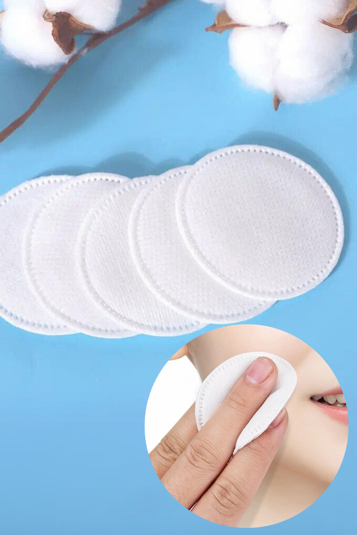 Bluendy 200 Adet Makyaj Temizleme Pedi, Disk Pamuk, Yuvarlak Premium ...