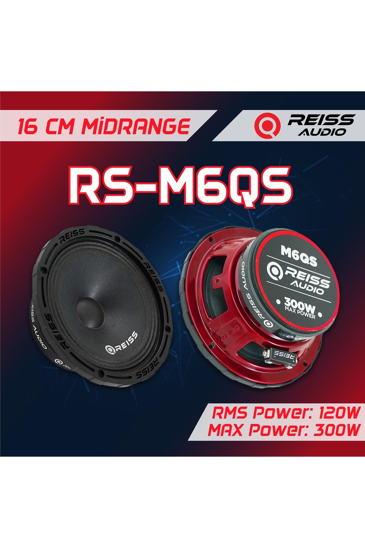 Reiss Audio Rs-m6qs Çifti 600w-240w Rms Deprem Serisi 16 Cm Oto ...