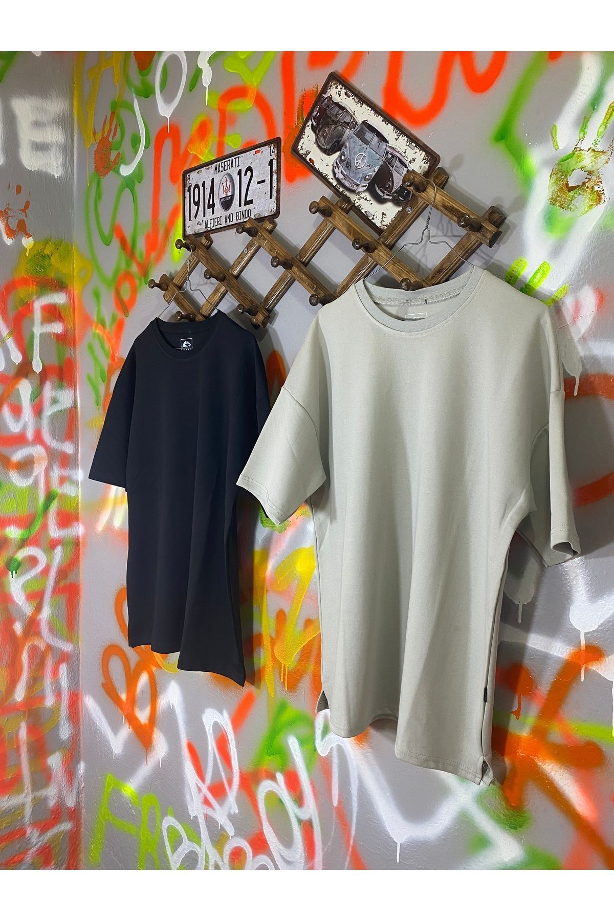 Spark Collection Erkek 2'li Paket Oversize Basic %100 Pamuk Kalın ...