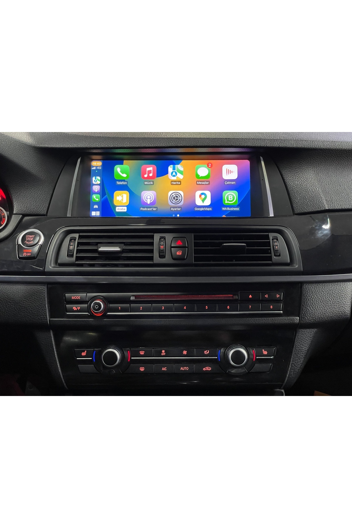 Carnavi BMW 5 SERİ F10 2013-2016 Uyumlu KABLOSUZ CARPLAY ANDROİD NBT ...