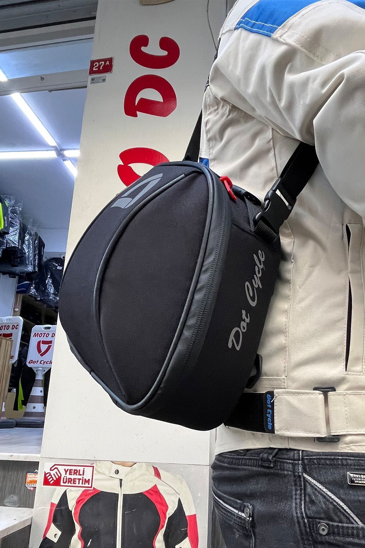 DOT CYCLE Mıknatıslı Ve Omuz Askılı Motosiklet Depo Üstü Çanta Topbox ...