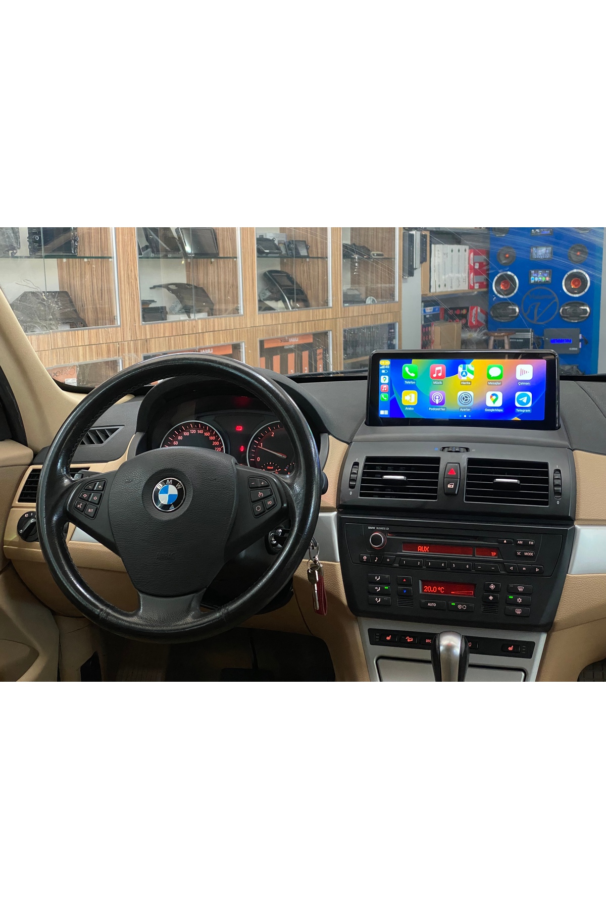 Navimex BMW X3 E83 ANDROİD KABLOSUZ CARPLAY NBT EKRAN 4+64GB RAM & GERİ ...
