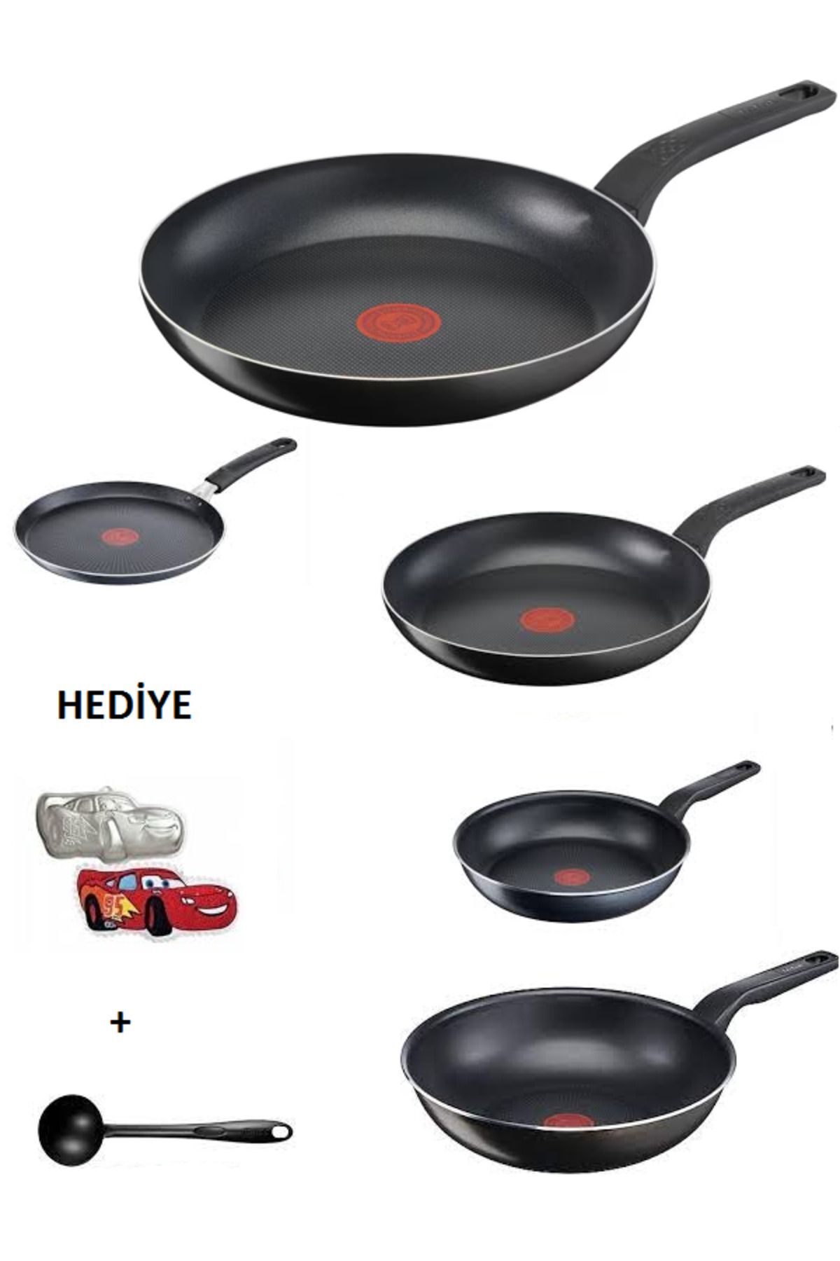 TEFAL Titanyum 2x Xl Force Tava Seti 28 26 20 25krep 28wok Araba ...