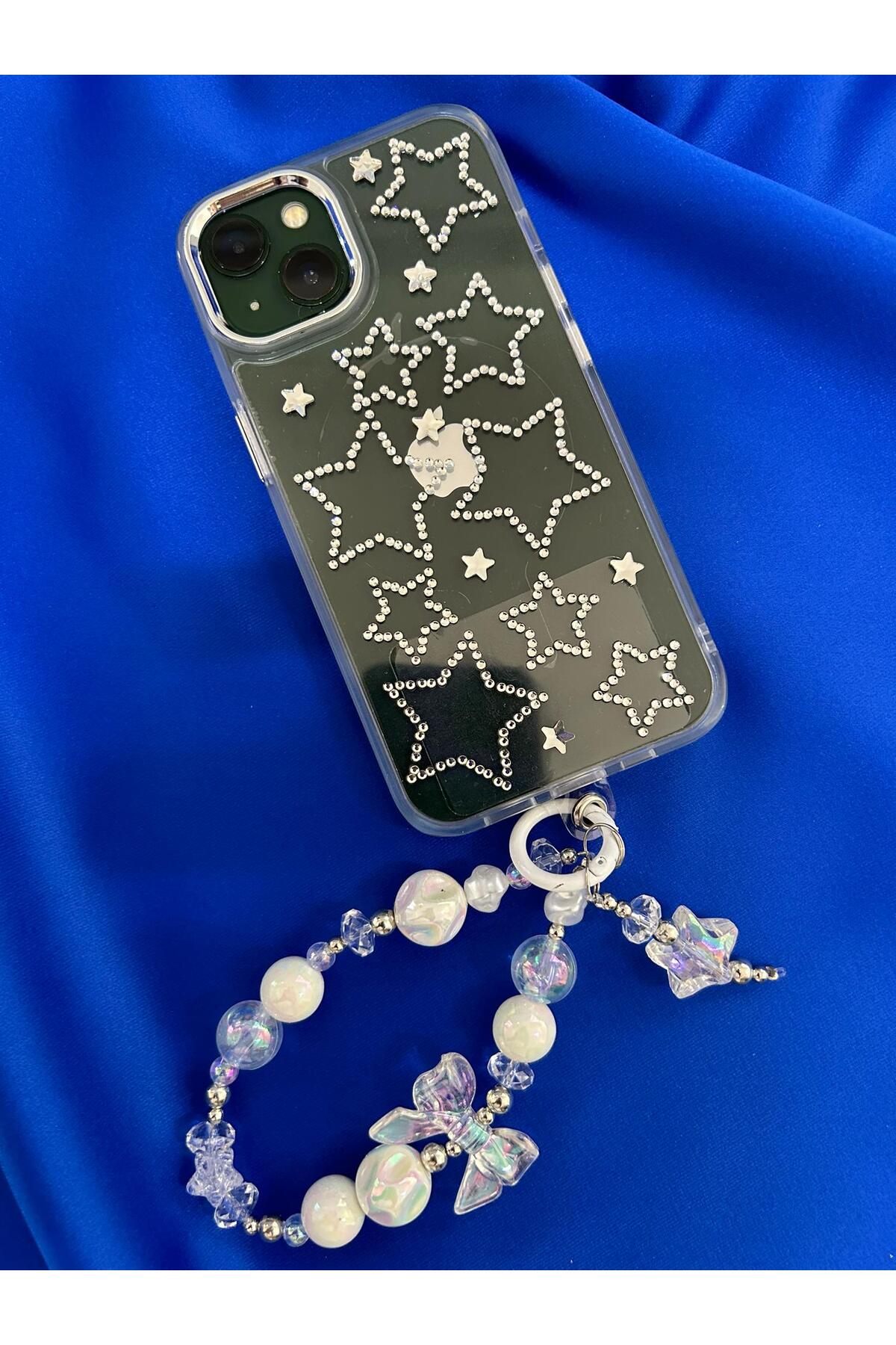 SKYLİGHT İphone 11 İle Uyumlu Taş İşlemeli & Telefon Charm'lı Kılıf ...