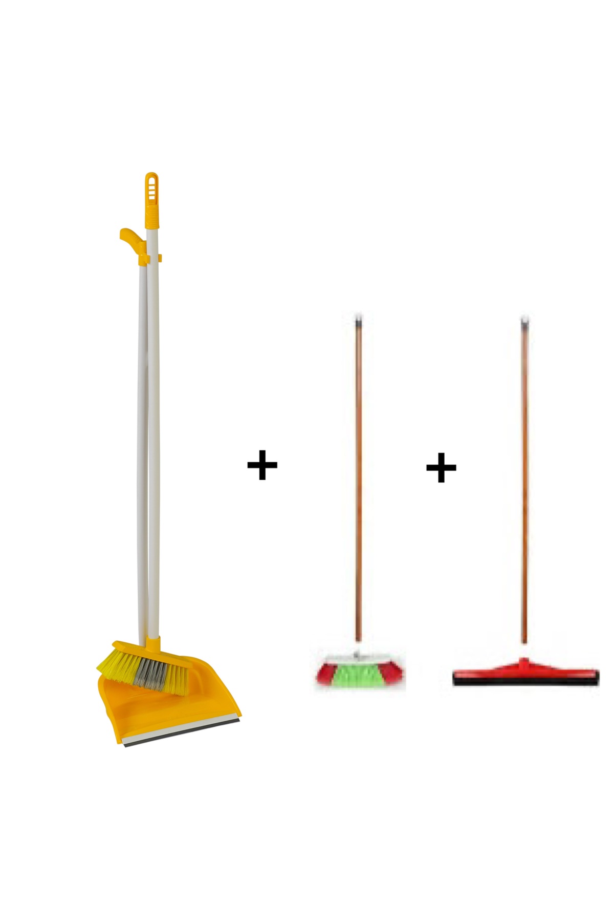 MCK Plus 3'Lu Temizlik Seti Ahsap Sapli Firca Cekpas,Cekcek Lux ...