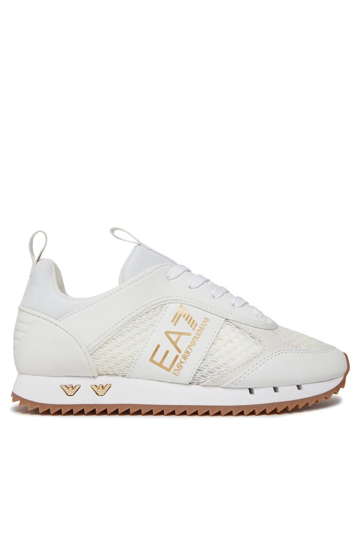 EA7 UNISEX Fileli Şerit Logolu Bağıcıklı Beyaz-Altın1 Sneaker X8X027 XK050-T603 - Fiyatı, Yorumları