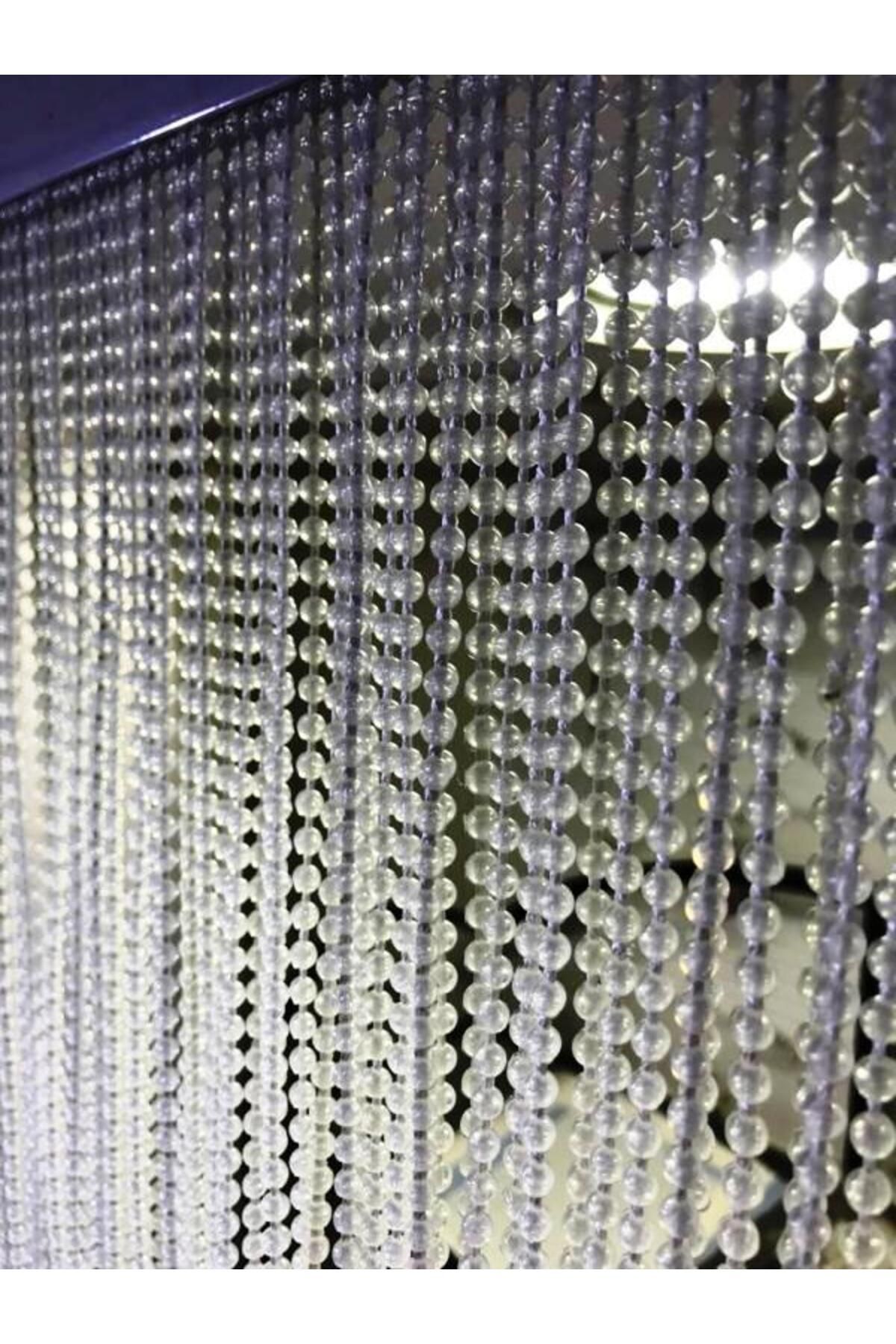 özdeğer home 90x200 Şeffaf Sıfır Aralık Zincir Perde Ahşap Kapı Perdesi ...