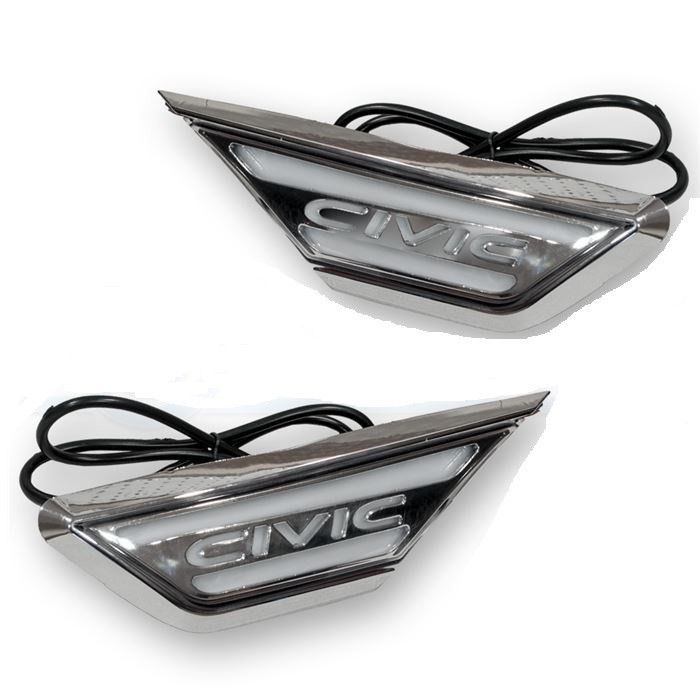 Genel Markalar Honda Civic FC5 Uyumlu Tampon Çamurluk Ledi Sinyali Yan ...