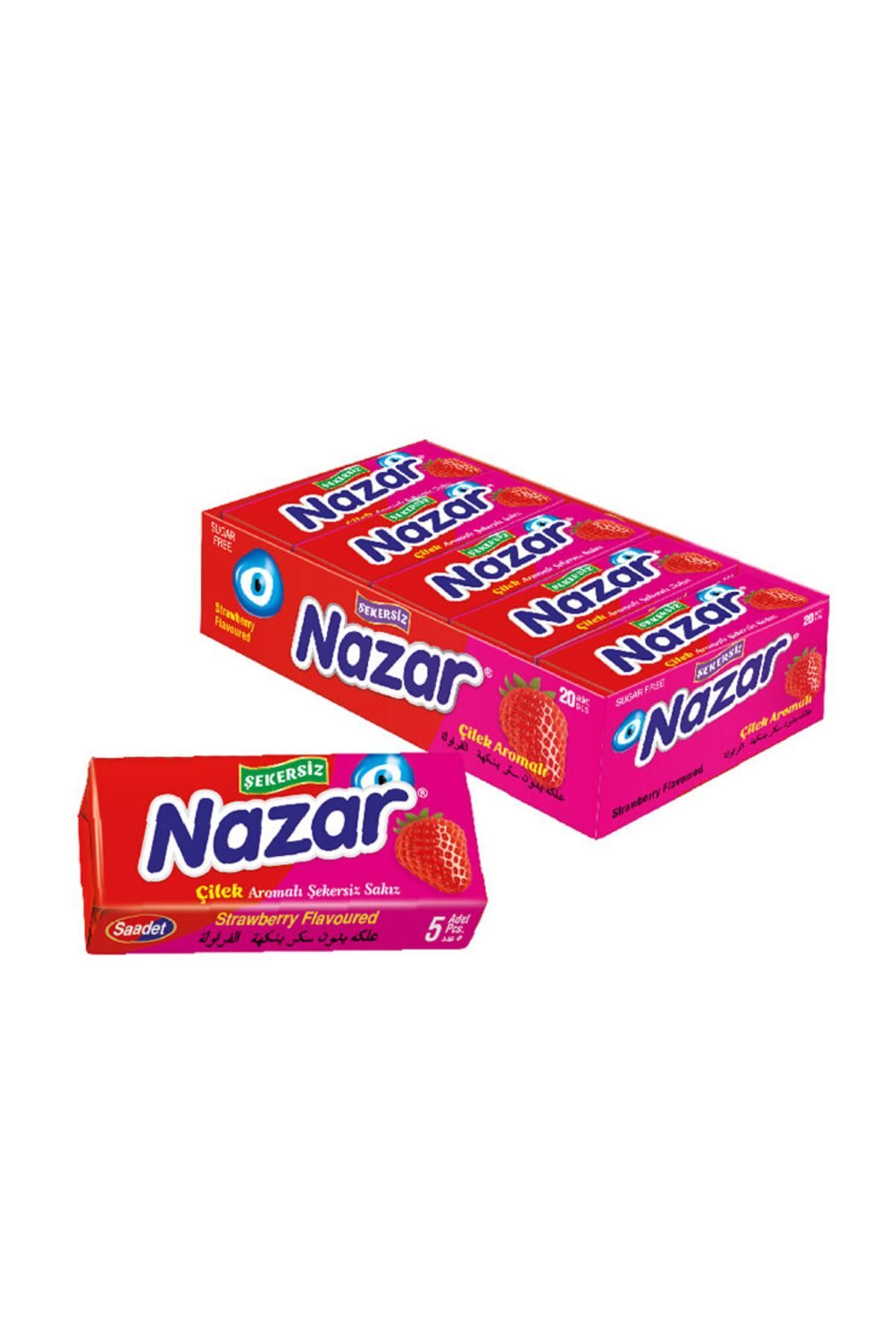 SAADET Nazar 5li sakız Çilekli Kutulu - Fiyatı, Yorumları