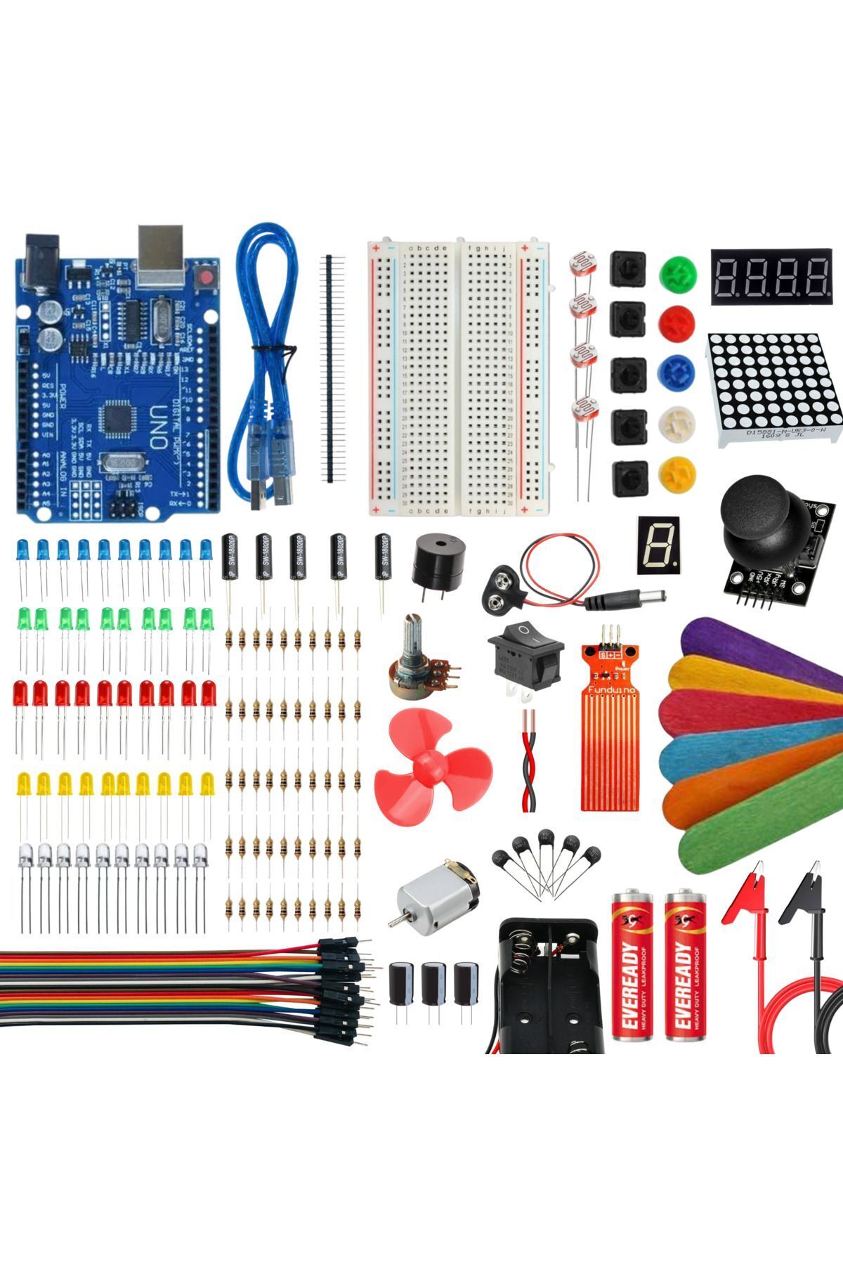 Arduino UNO R3 Gelişim ve Proje Seti - 247 Parça Fiyatı, Yorumları ...