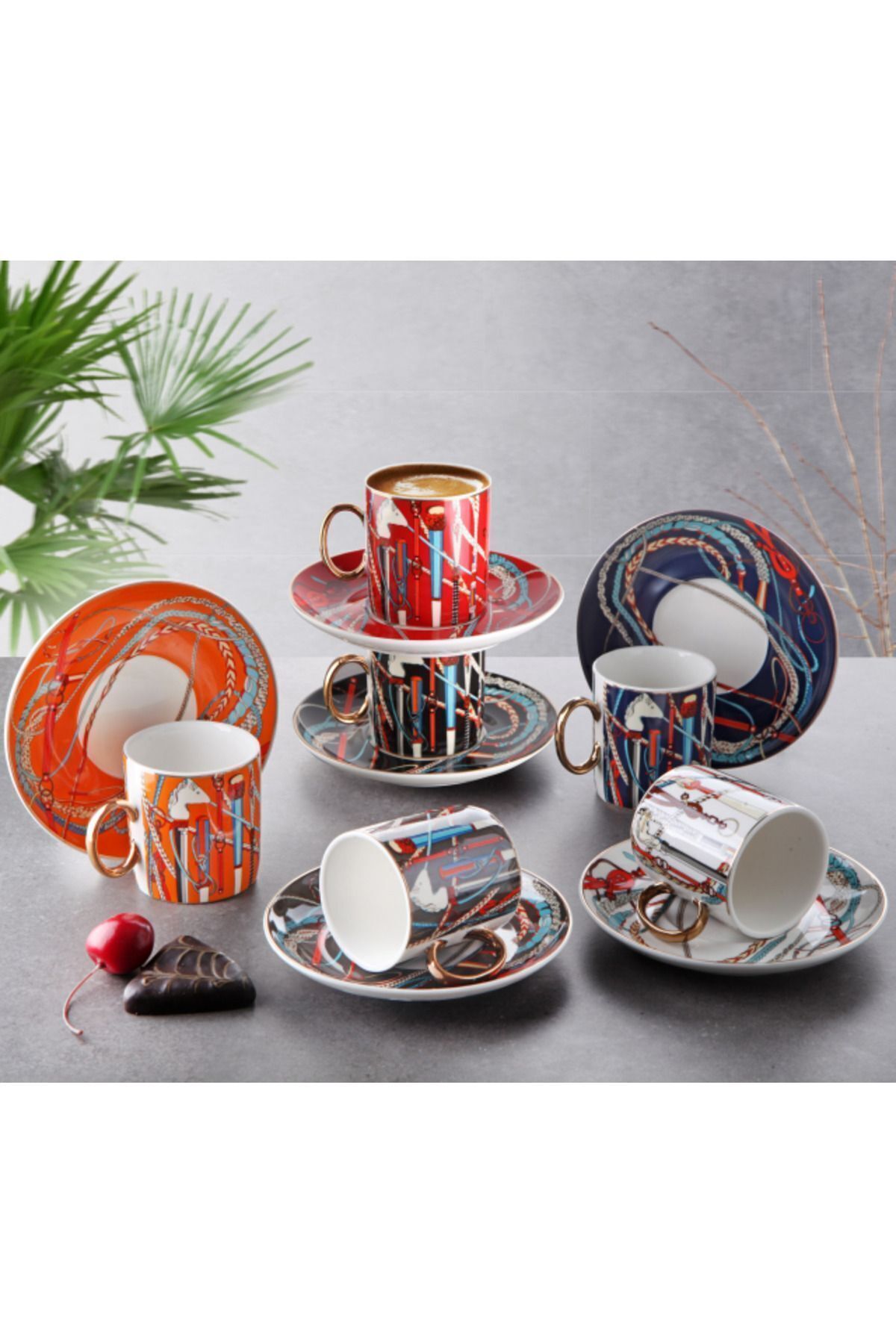 GÖNÜL Porselen 6'lı Kahve Takımı-G4002 - Fiyatı, Yorumları