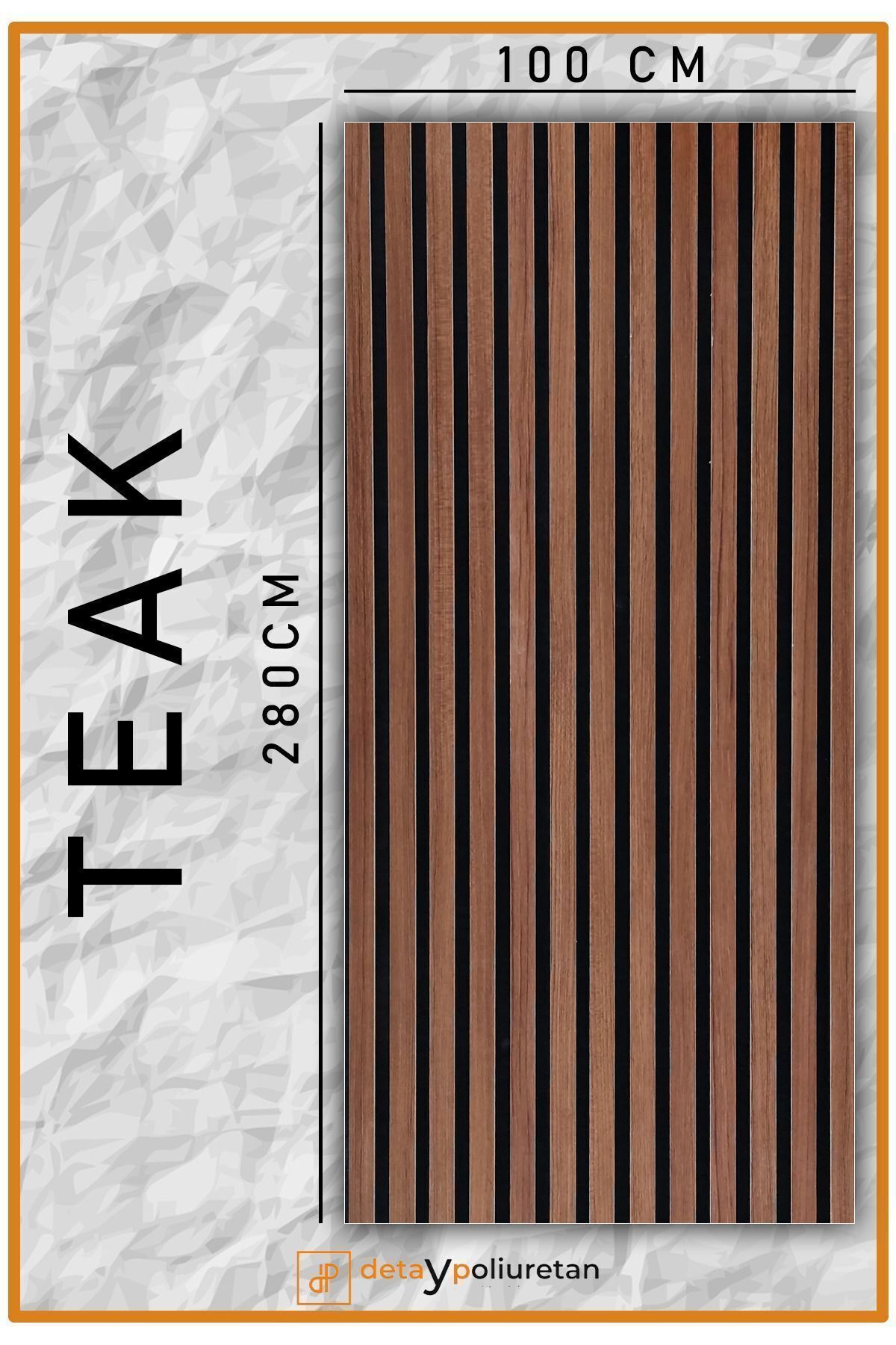 Genel Markalar 100x280cm Teak Renk - Ahşap Akustik Duvar Paneli Fiyatı ...