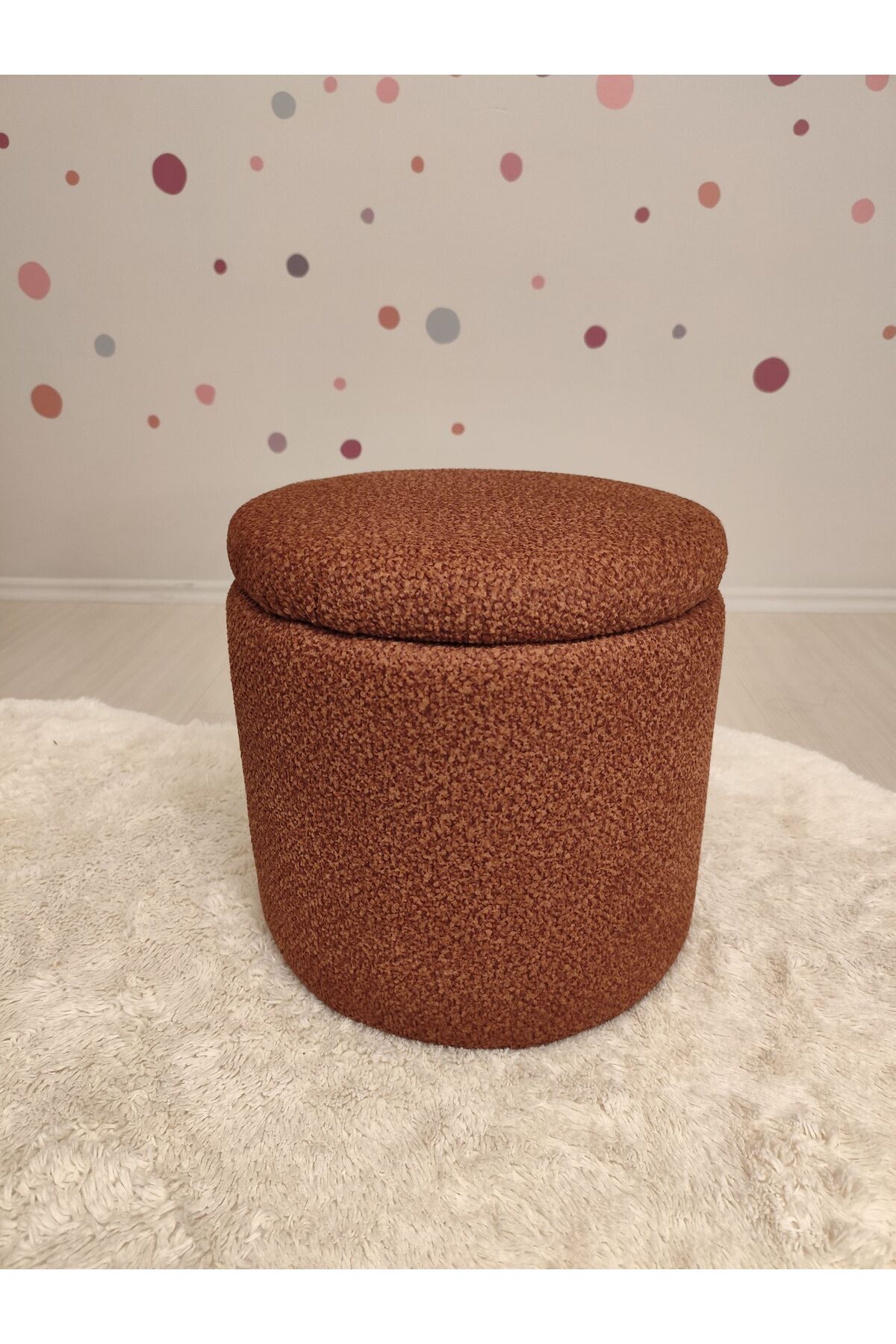 pufftable Makyaj masası pufu ,sandıklu çocuk pufu , yuvarlak oyuncak ...