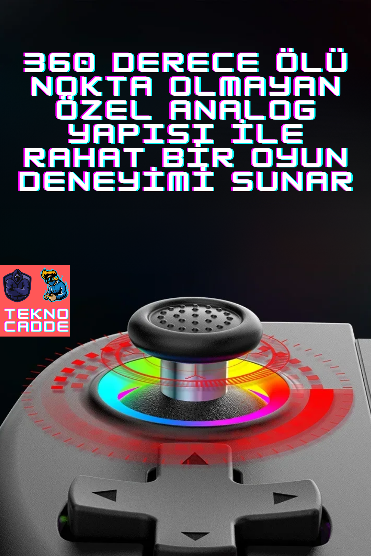 beboncool BSP-D8 Ps3/Ps4/Switch/Switch OLED/IOS/Android Tablet Telefon Uyumlu RGB Joystick ...