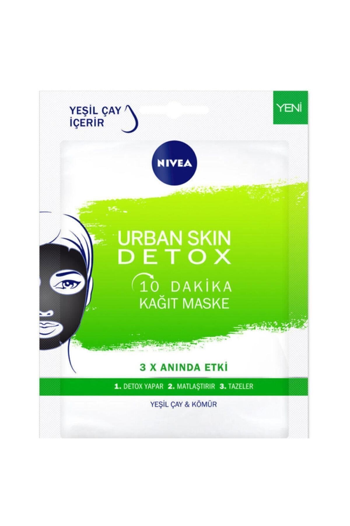 NIVEA Visage Maske Kağıt Urban Skin Detox - Fiyatı, Yorumları