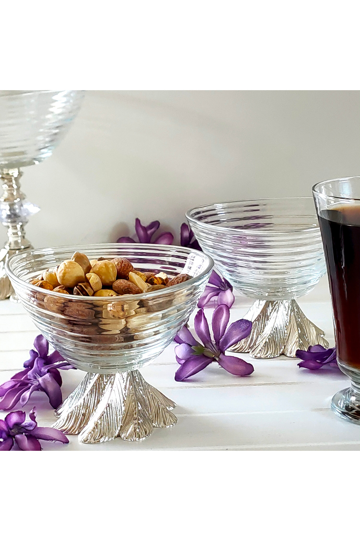 REGNA HOME Fine Living Regna Home Gümüş Grace 2'li Lüks Dondurmalık ...