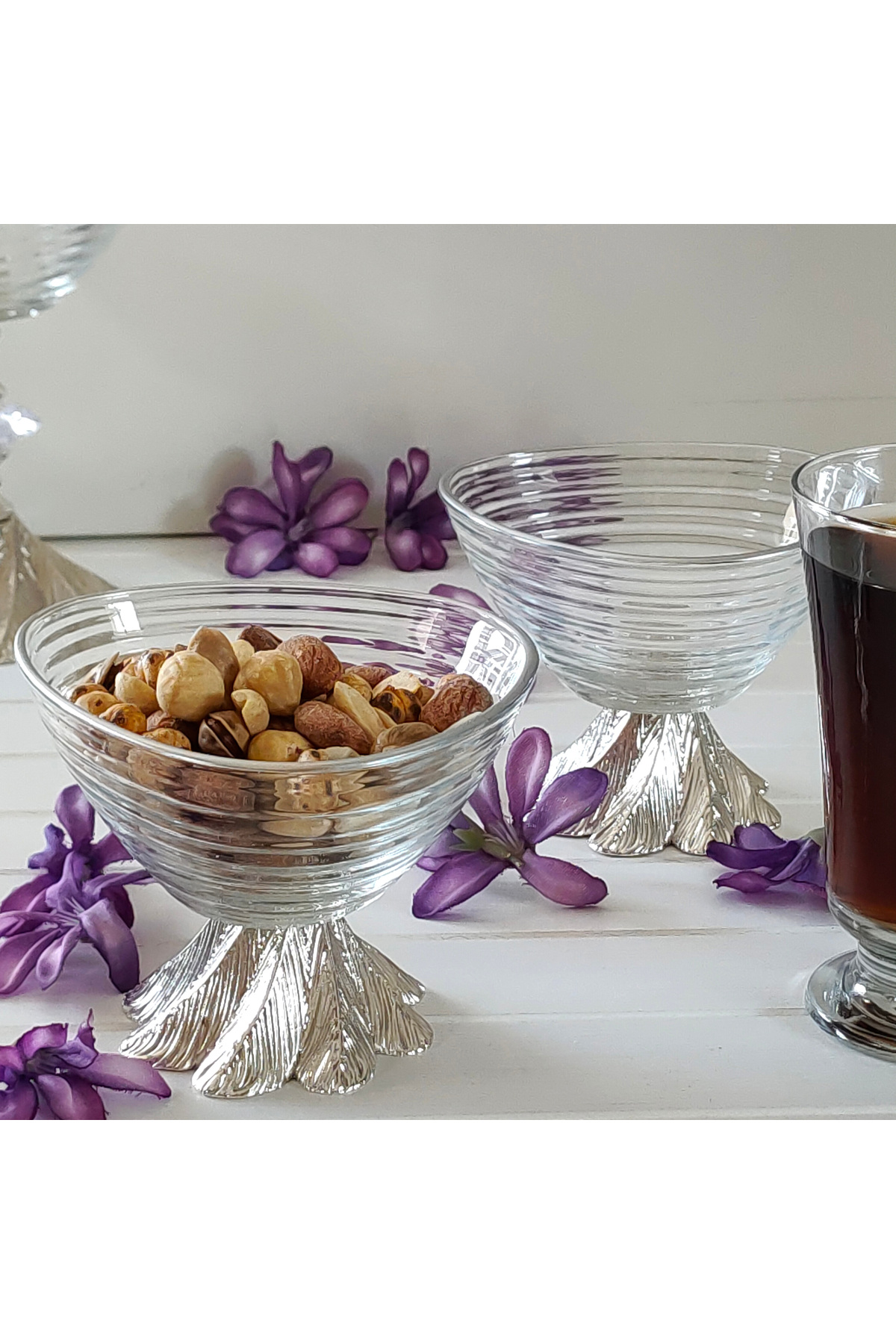 REGNA HOME Fine Living Regna Home Gümüş Grace 2'li Lüks Dondurmalık ...