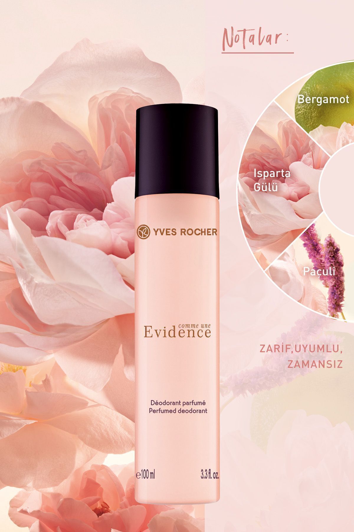 Yves Rocher Comme une Evidence - Sprey Deodorant - 100 ml Fiyatı ...