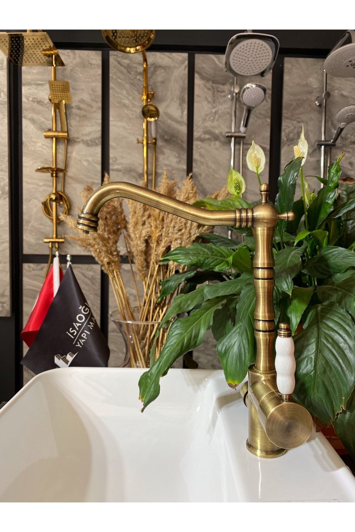 İSAOĞLU YAPI Antik Gold Rustik Arıtmalı Batarya 3 Yollu Arıtmalı Mutfak ...