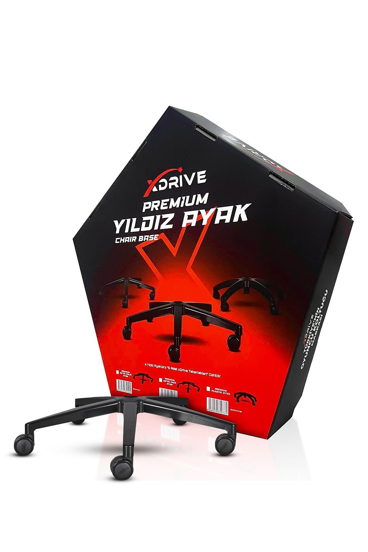 XDrive Premium Metal İnce Ayak Siyah (Tekerlek Dahil)Fiyatı, Yorumları ...