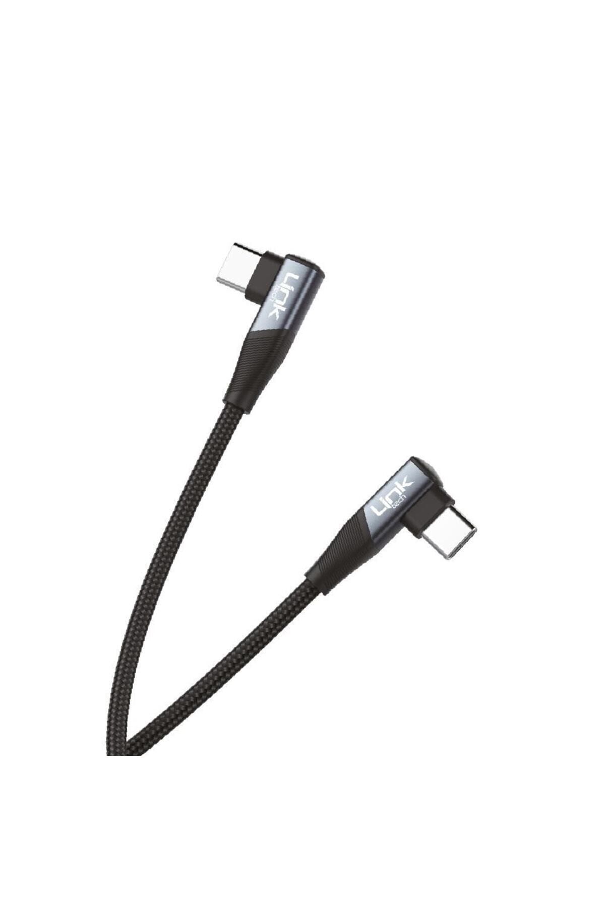 Linktech K595 Safe 60w Type-c - Type-c 90 Derece Data/şarj Kablosu 1 ...