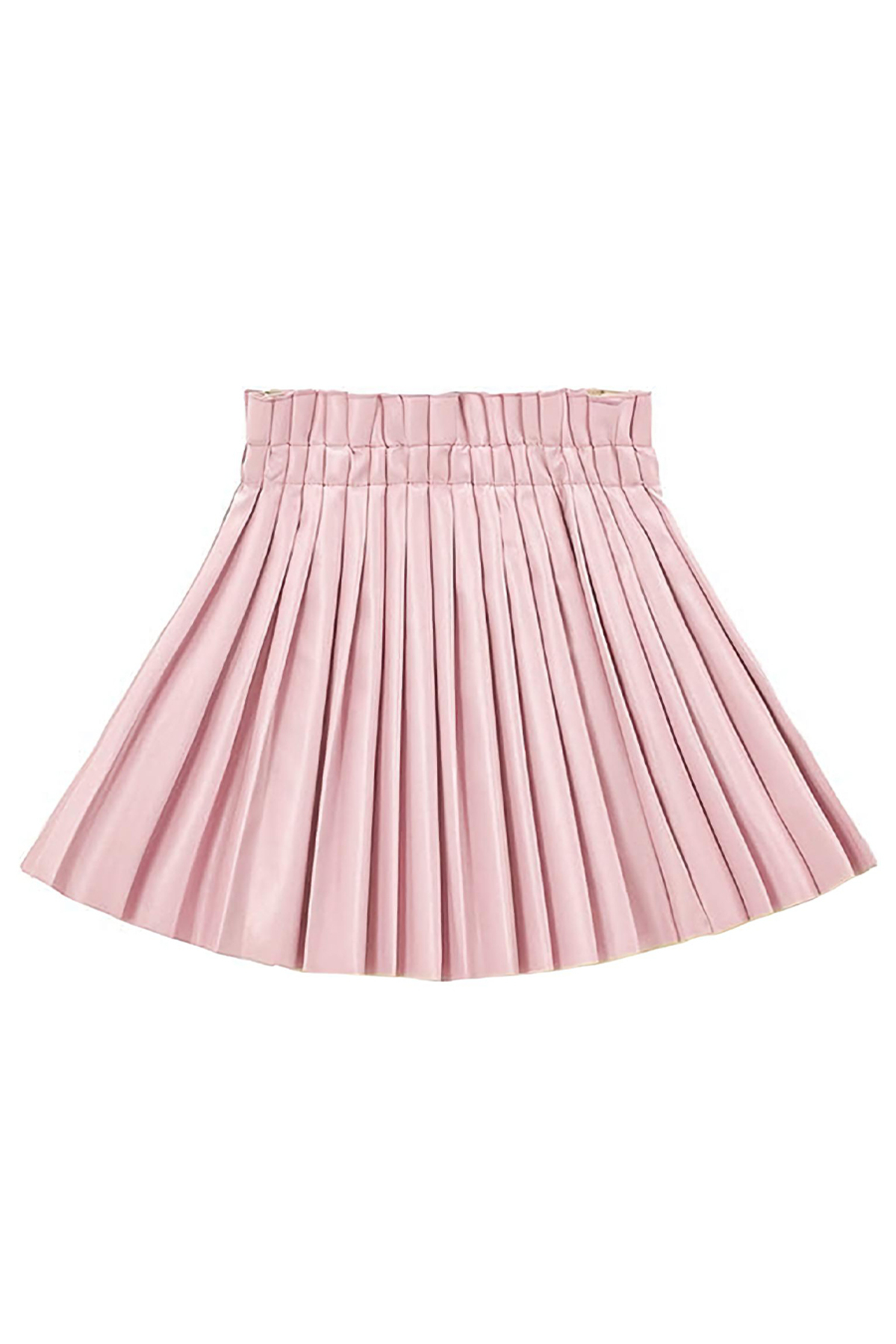 MODERN ASIR çocuk etek Mini Suni Deri Görünümlü Beli Lastikli Detaylı ...