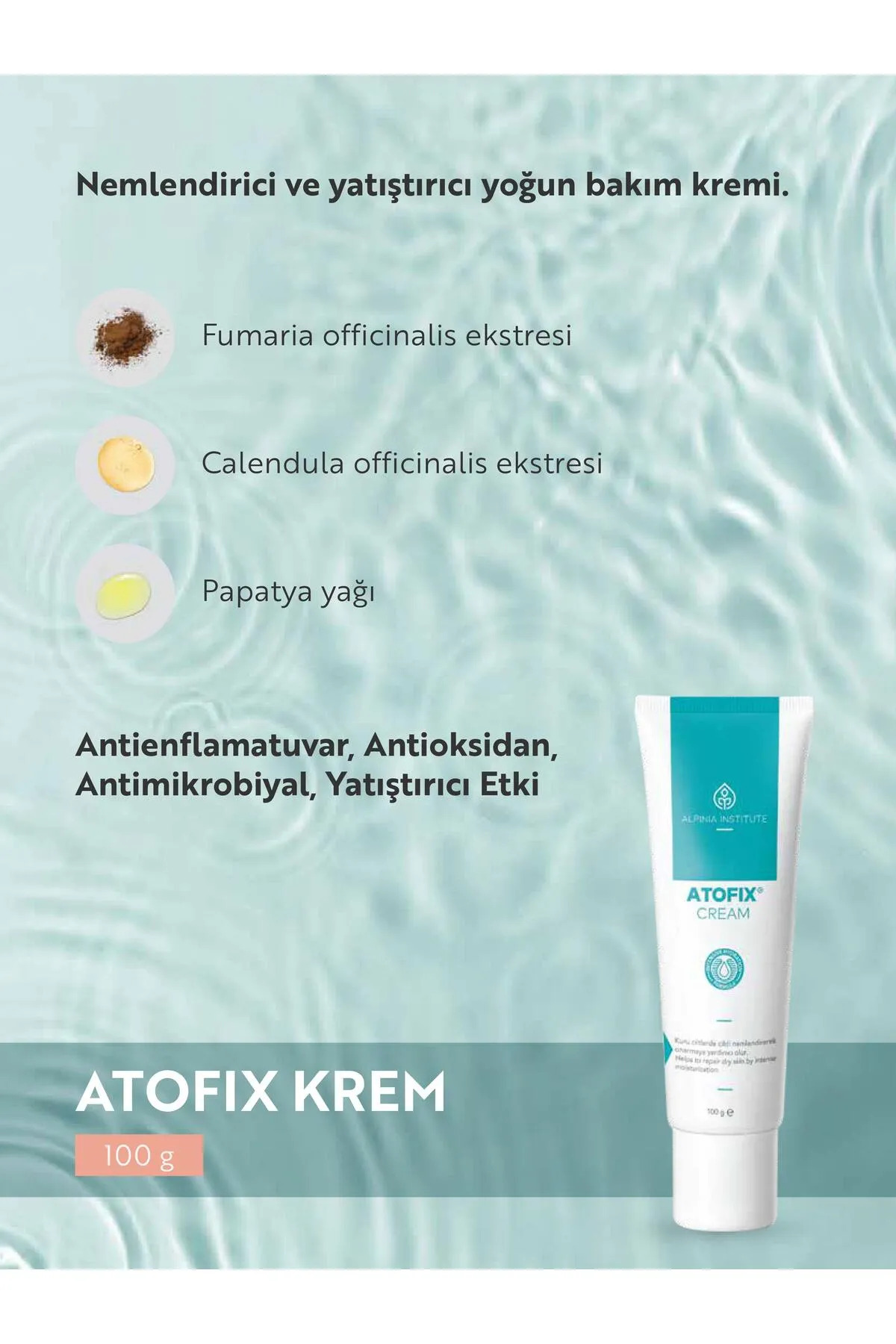 Alpinia Institute Atofix Cream 100 g - Fiyatı, Yorumları