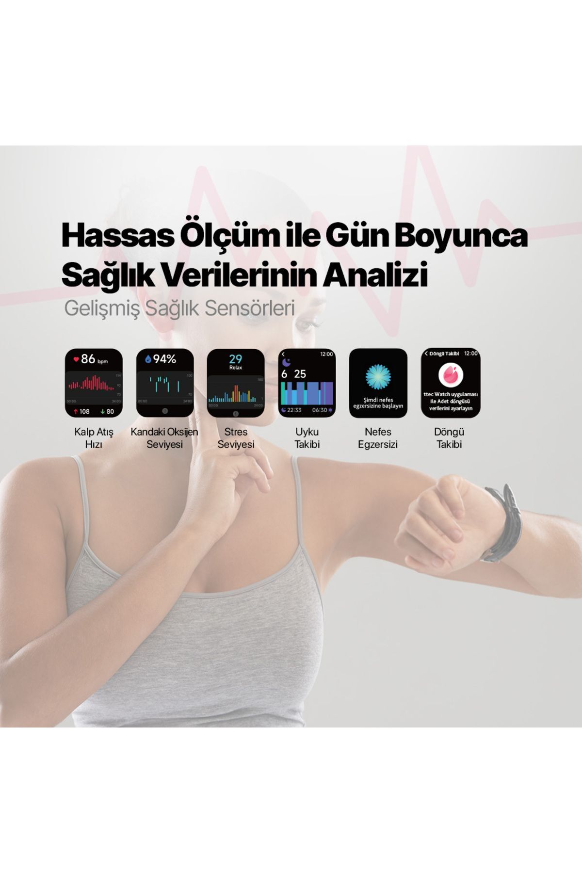 Ttec Tempus Pro 47mm AMOLED Ekranlı Dikdörtgen Kasa Akıllı Saat Fiyatı ...