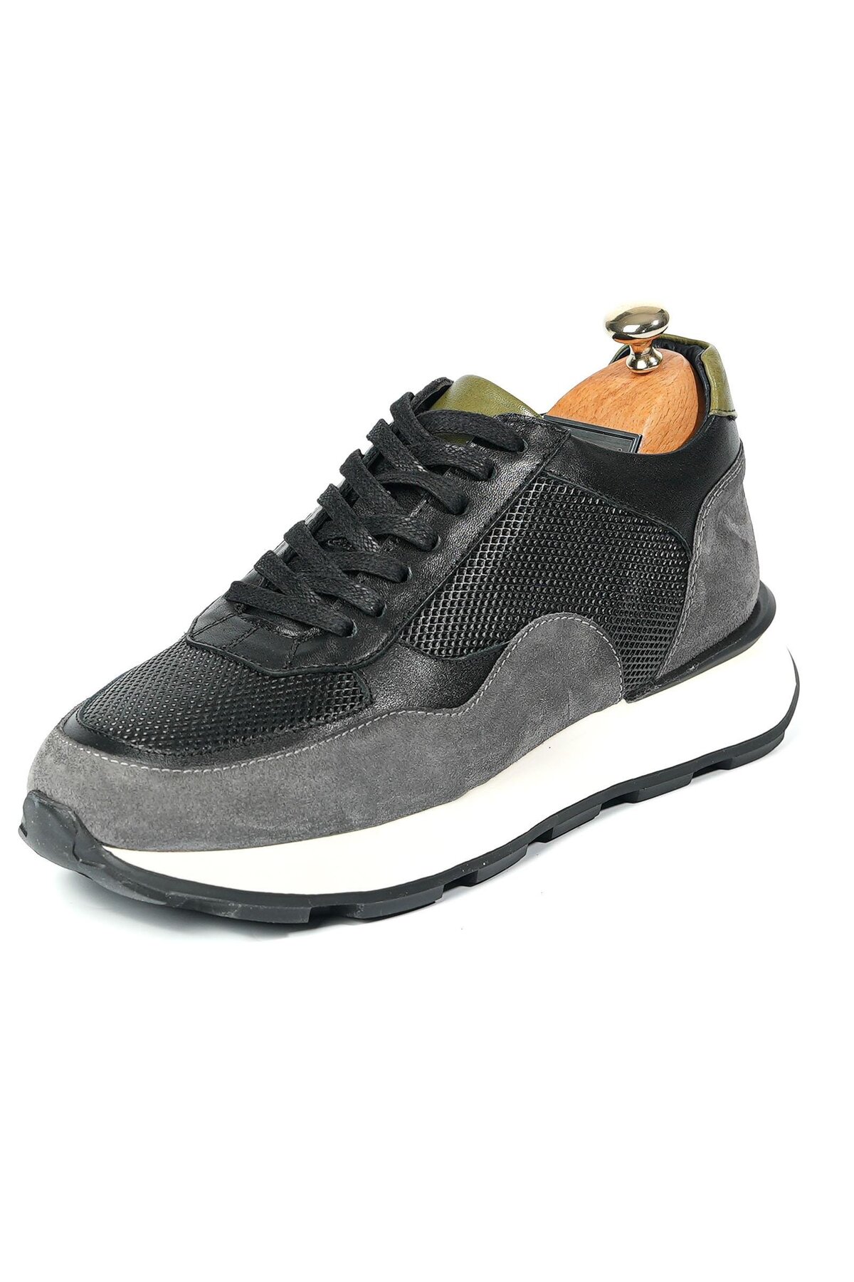 Tetri Edmond Model Hakiki Deri El Yapımı Erkek Gri Sneaker Fiyatı ...