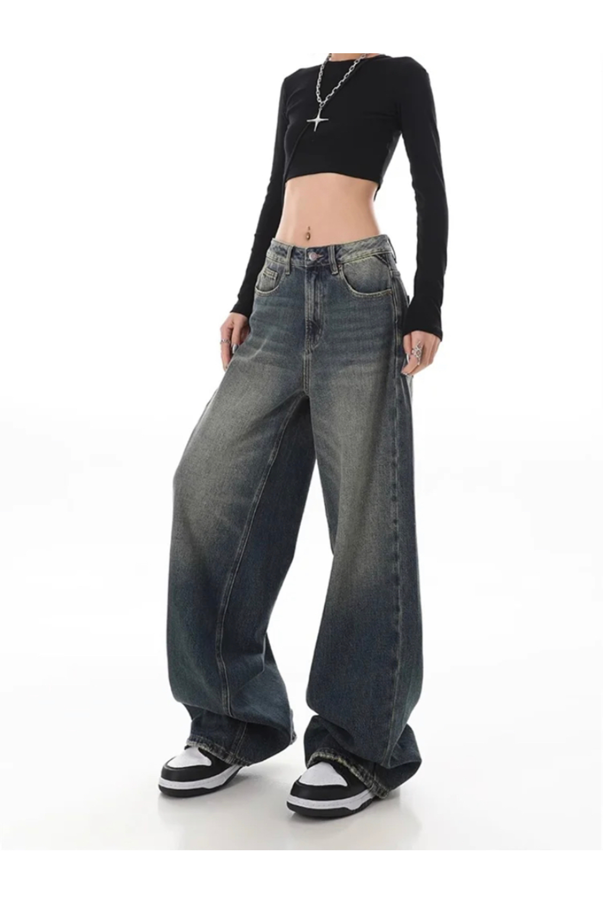 DEEFWEAR Y2K uniszex táskás Jean nadrág - Vintage Design - Trendyol