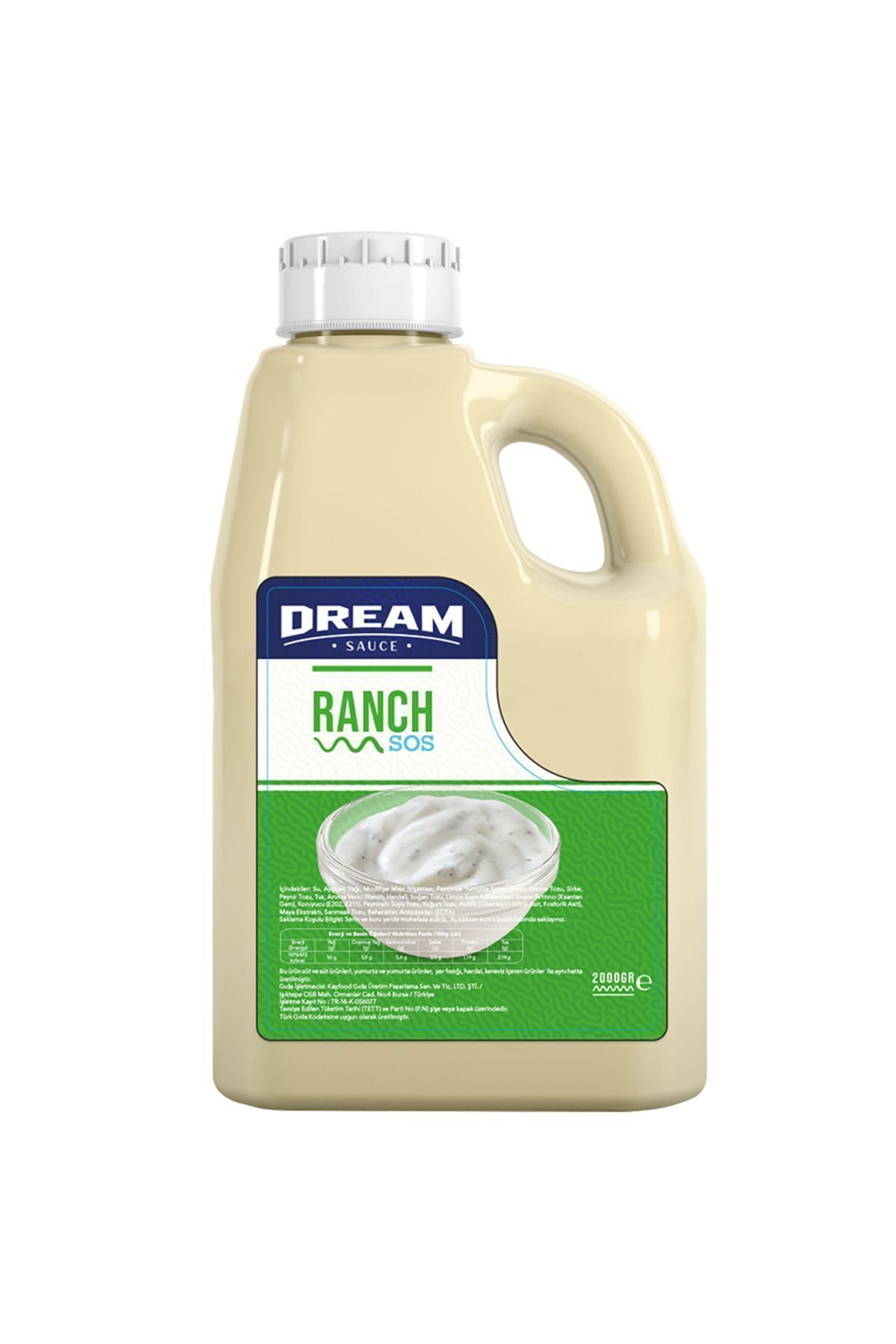 Dream Sauce Ranch Sos 2000 Gr - Fiyatı, Yorumları