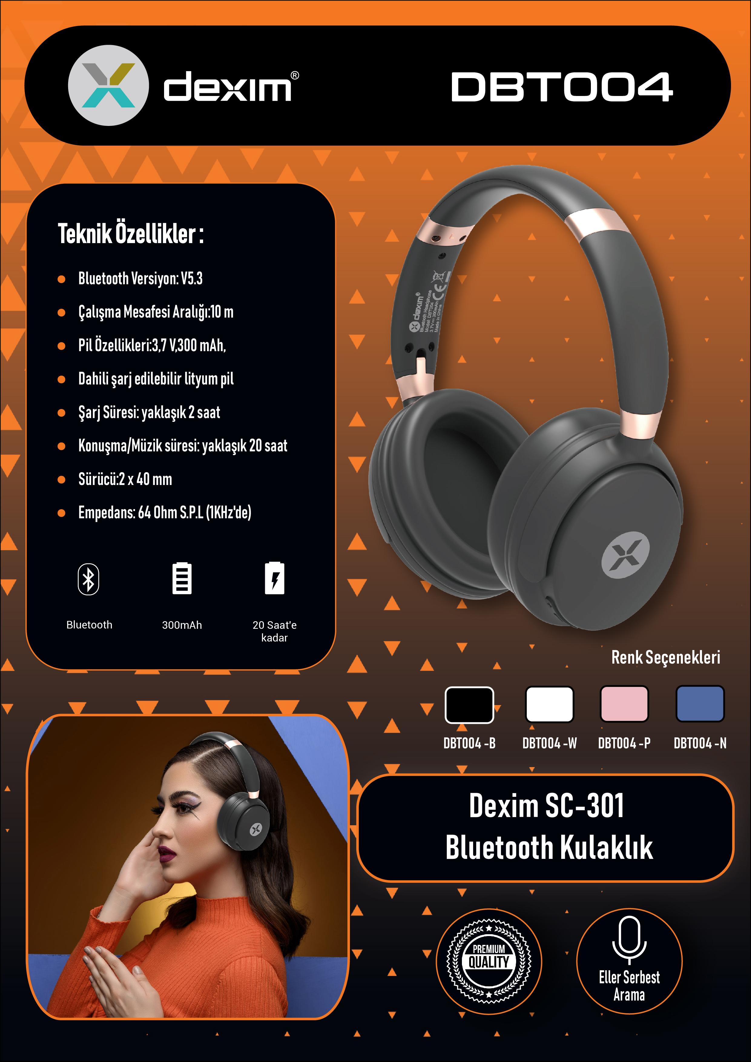 Dexim Sc-301 Bluetooth 5.3 Kablosuz Kulaküstü Kulaklık - Beyaz - Dbt004-wFiyatı, Yorumları ...