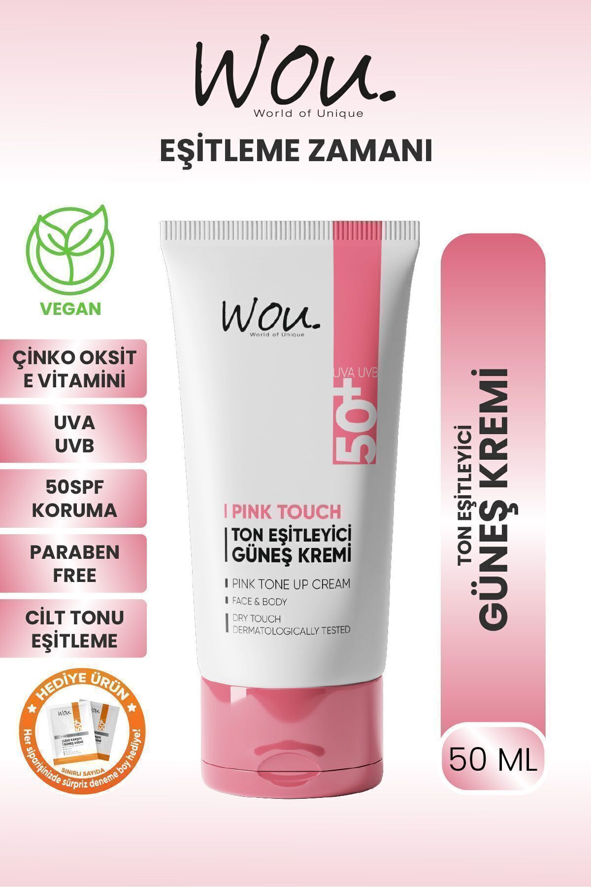 WOU World of Unique Wou Pink Touch Ton Eşitleyici Ve Aydınlatıcı Yüksek ...