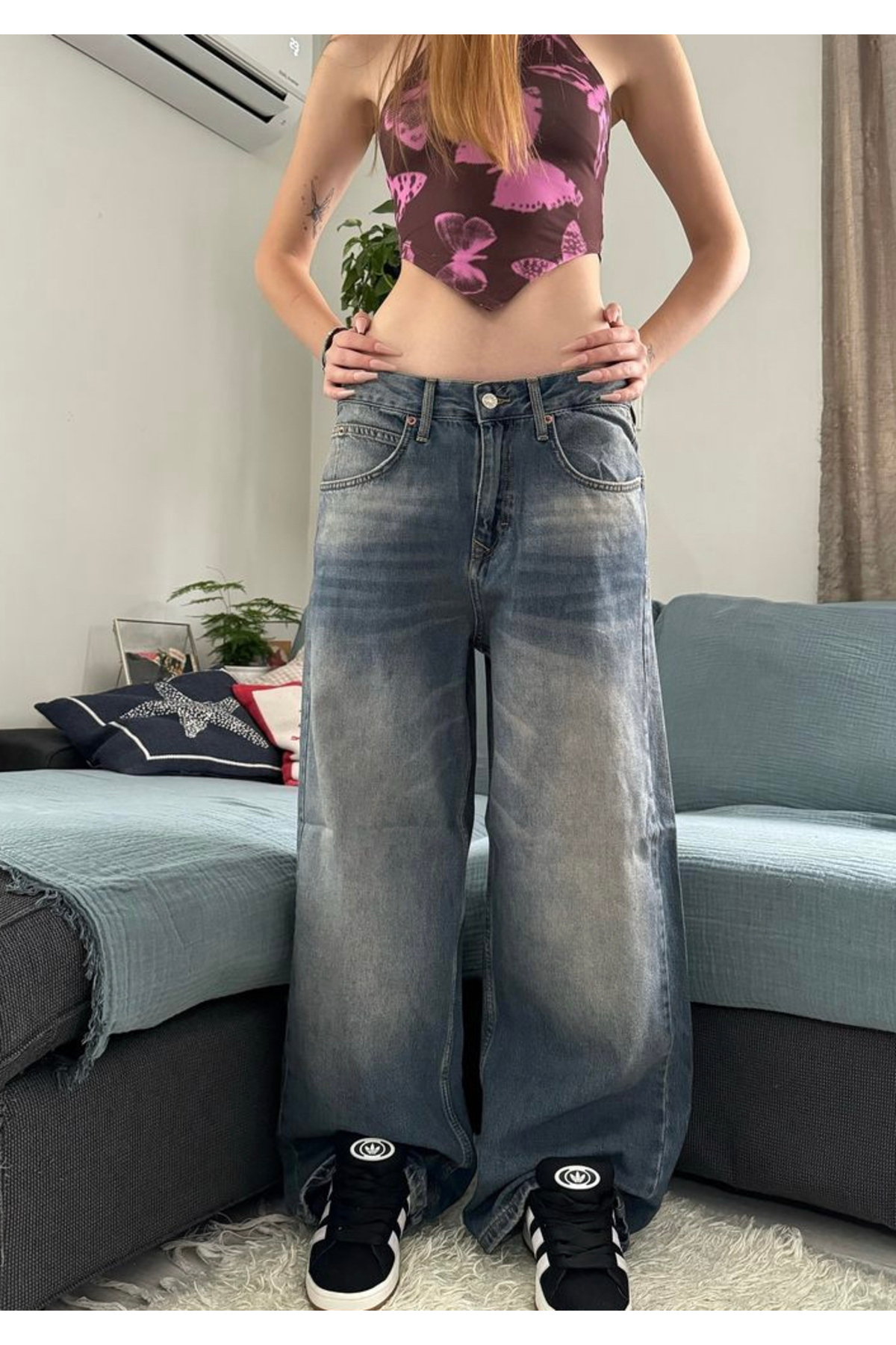 DEEFWEAR Y2K uniszex táskás Jean nadrág - Vintage Design - Trendyol
