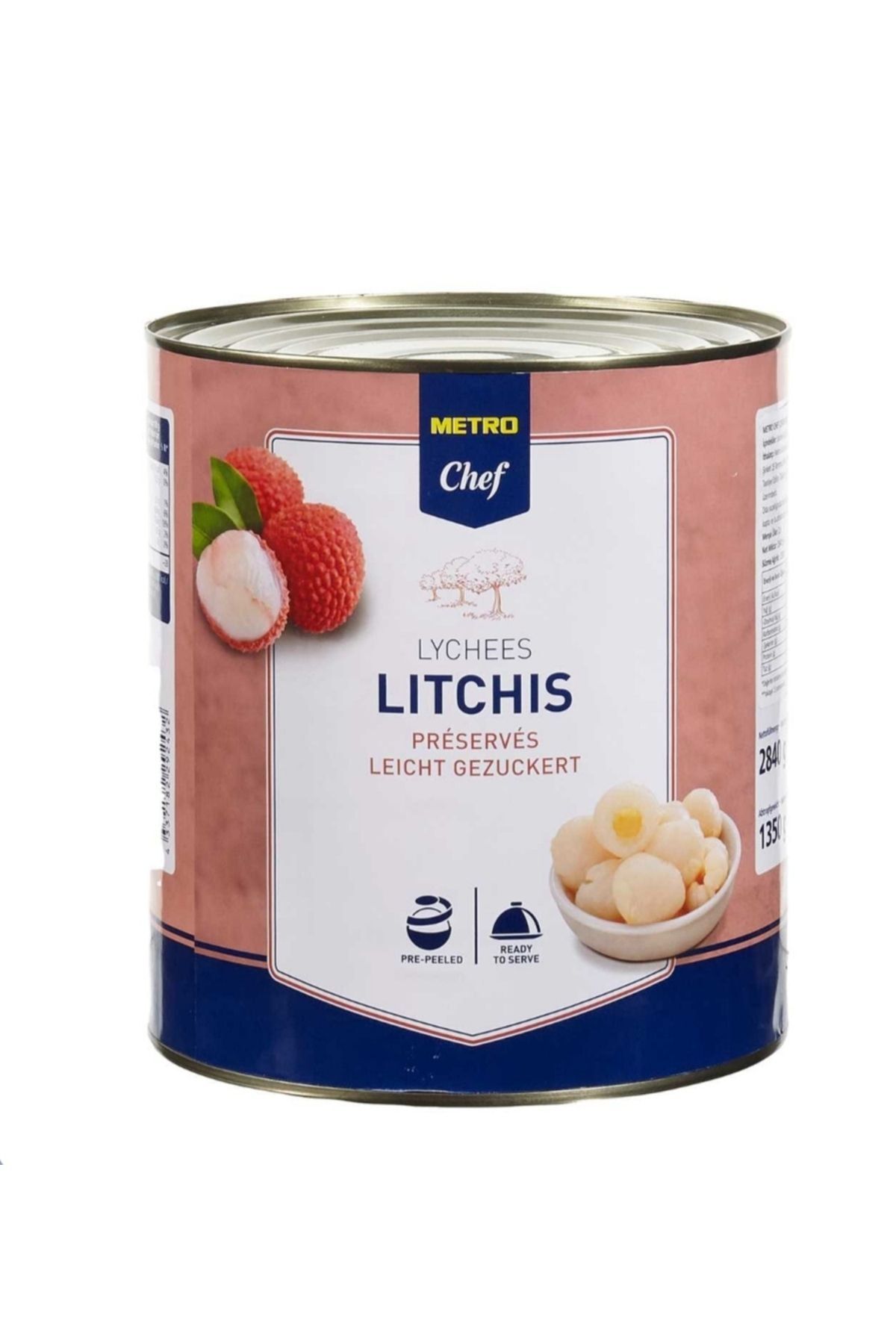 Metro Chef Lychees Litchis Liçi Konservesi 2,84 L - Fiyatı, Yorumları