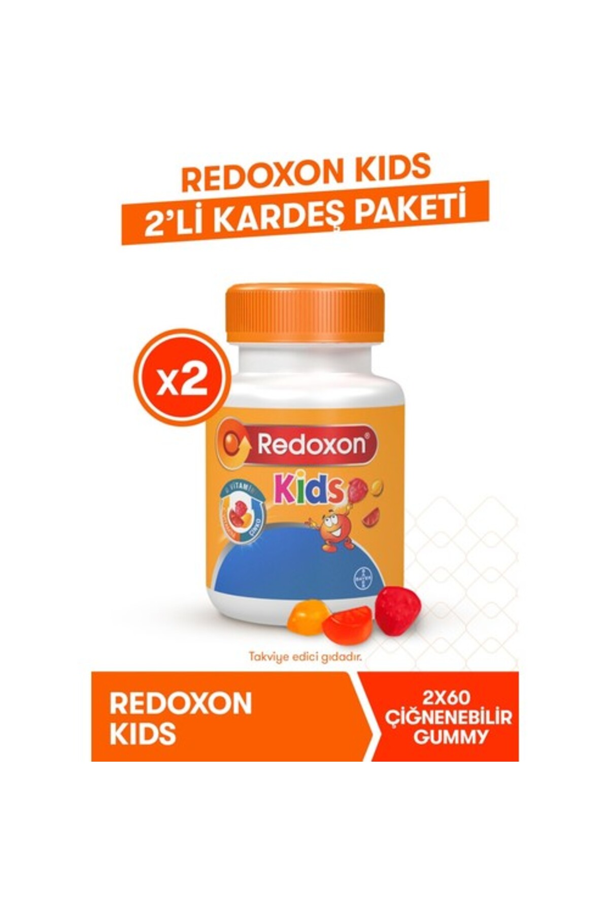 Redoxon Kids 2li Kardeş Paketi I Çocuklar Için C Vitamini, D Vitamini ...