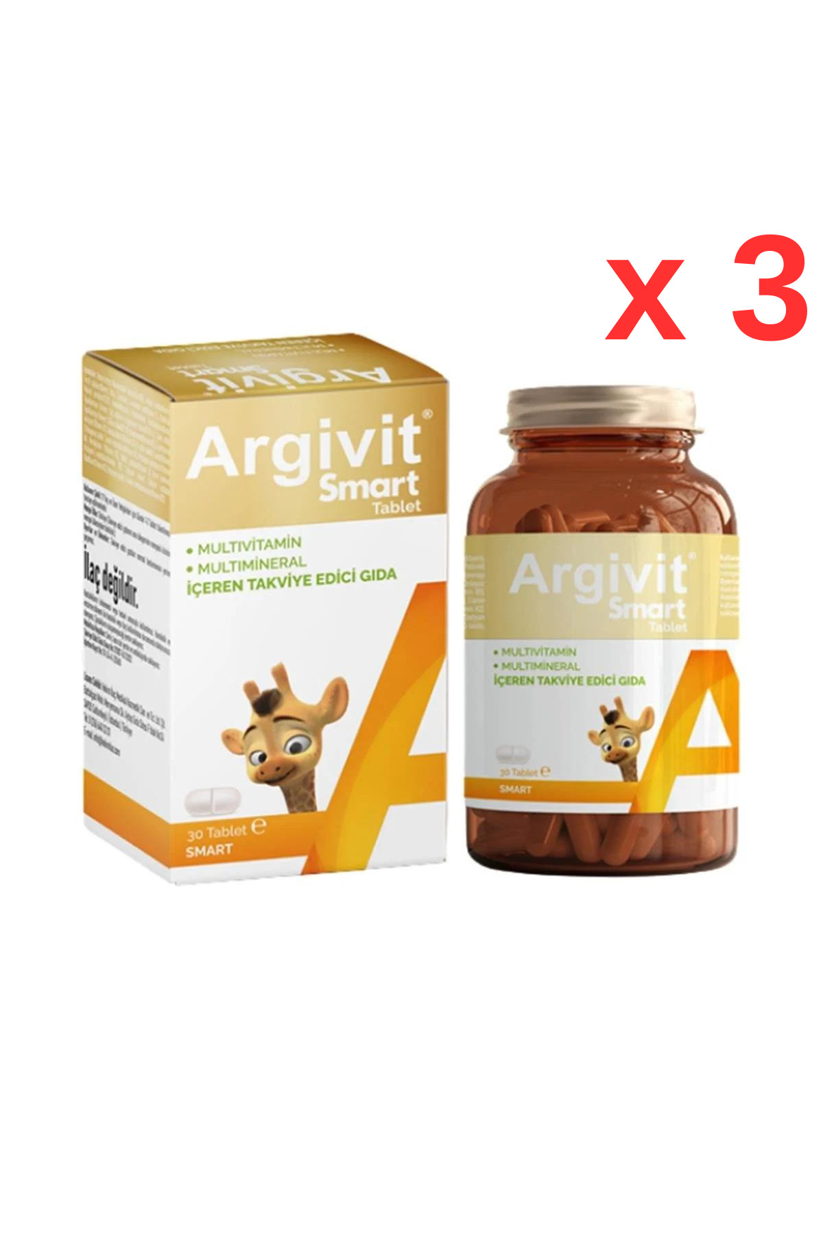 Argivit Smart 30 Tablet - 3 Adet - Fiyatı, Yorumları