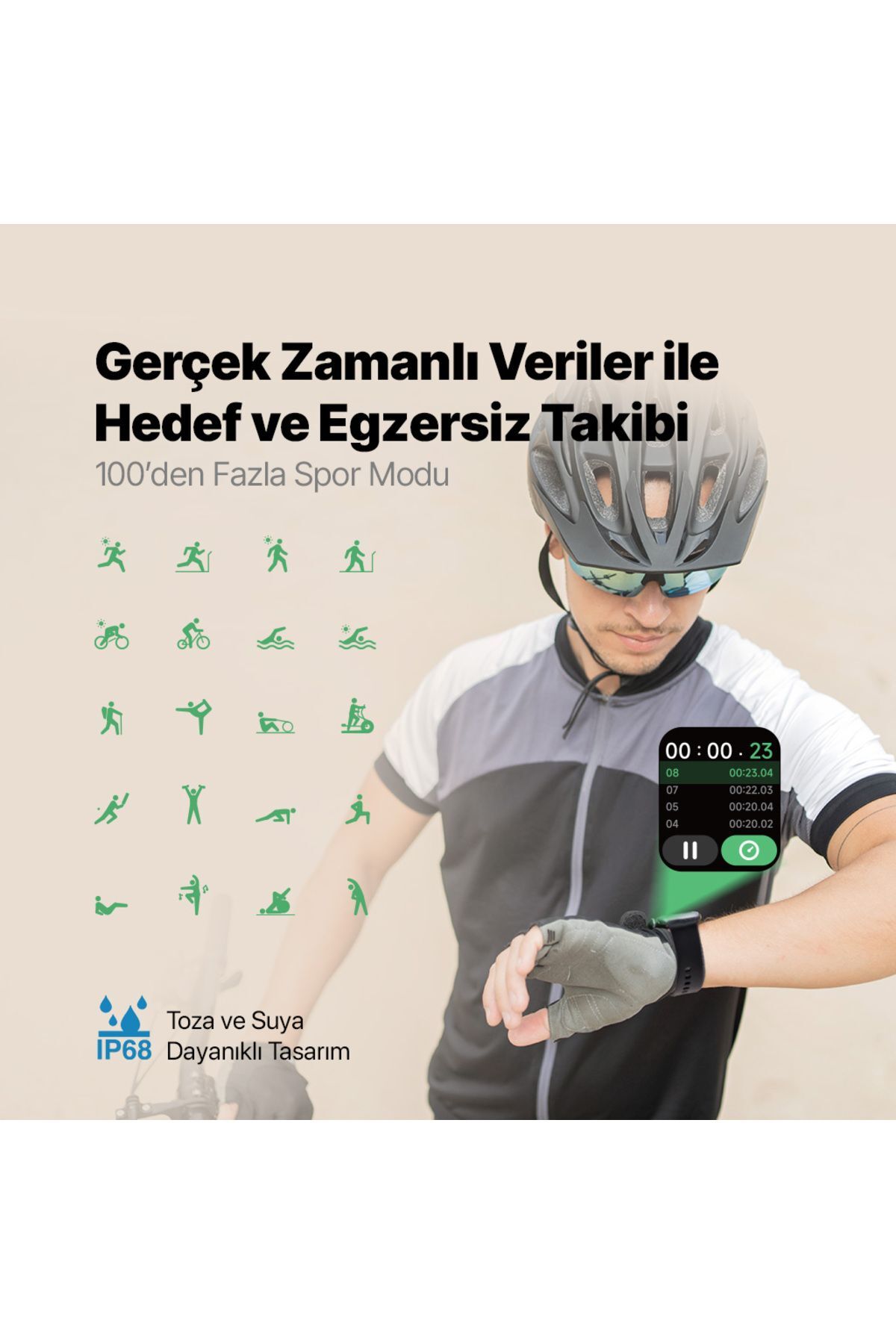 Ttec Tempus Pro 47mm AMOLED Ekranlı Dikdörtgen Kasa Akıllı Saat ...