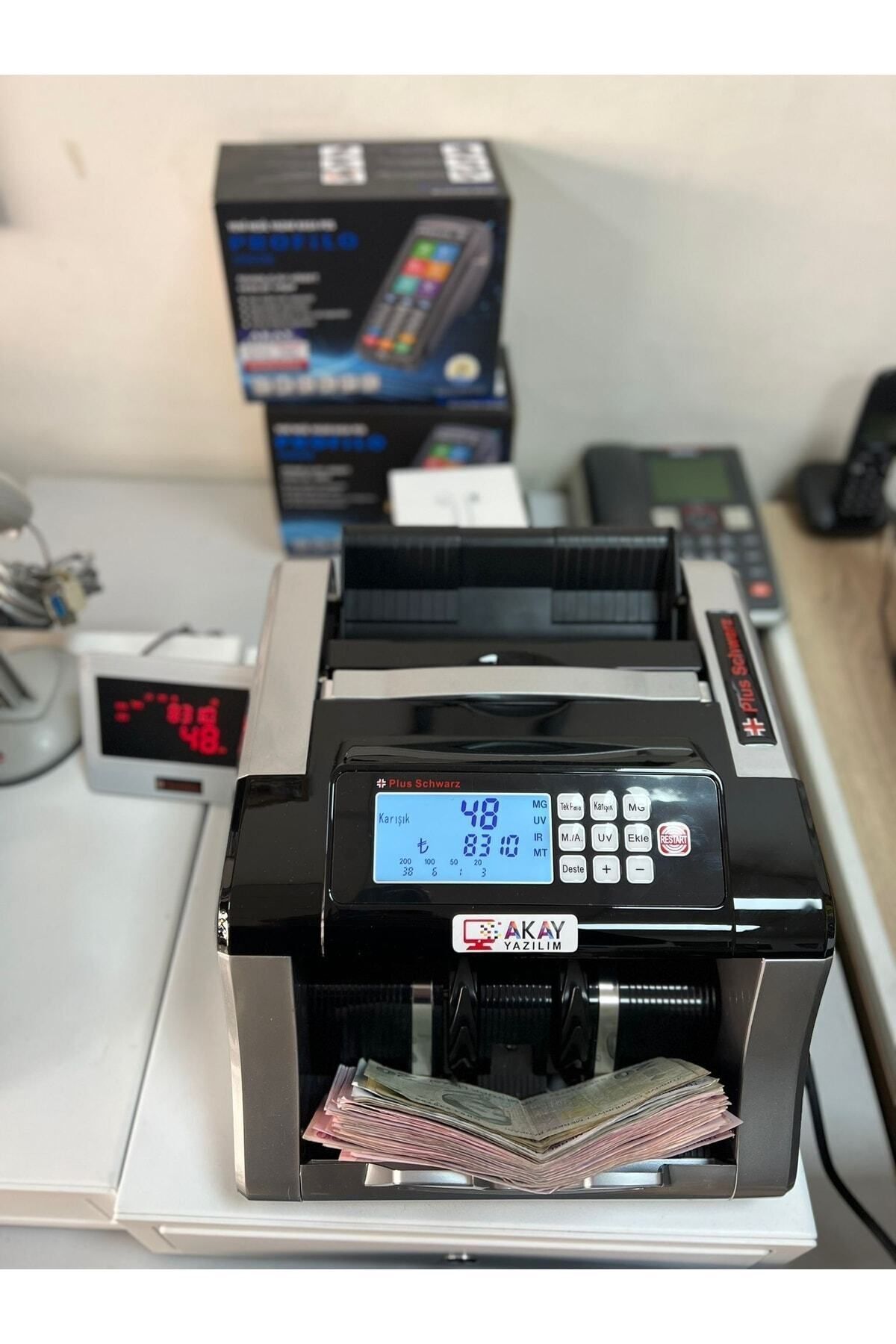 Plus Schwarz Para Sayma Makinesi Çoklu Fonksiyonel Teknoplus Plus ...