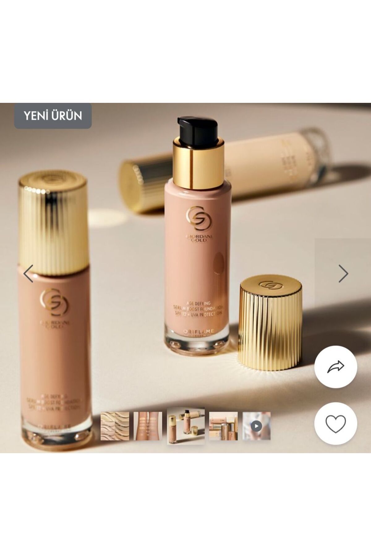 Oriflame Giordani Gold Age Defying Serum Fondöten Light Ivory Neutral ...