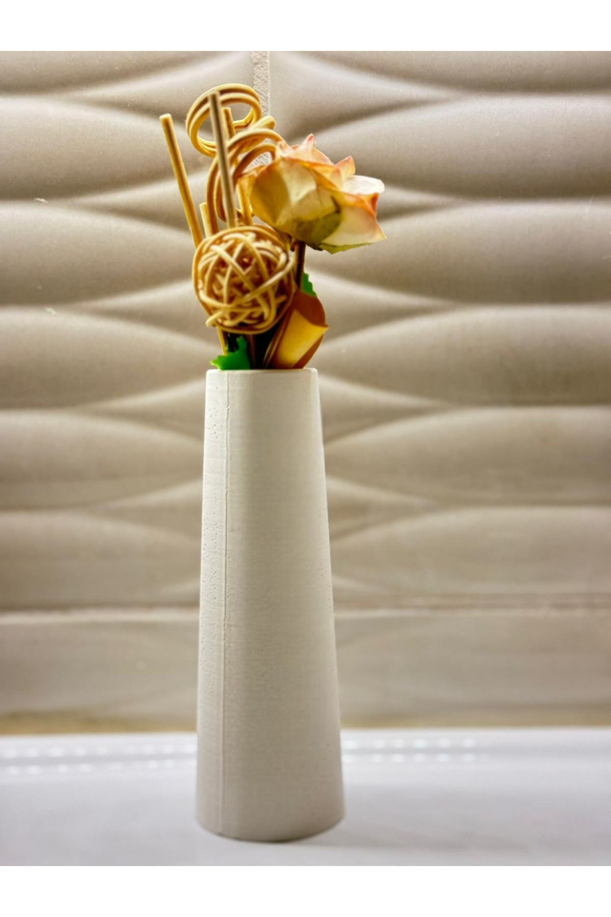 muffag Düz Model Dekoratif Vazo Pampas Vazosu Lal Vazo Dekoratif Obje ...