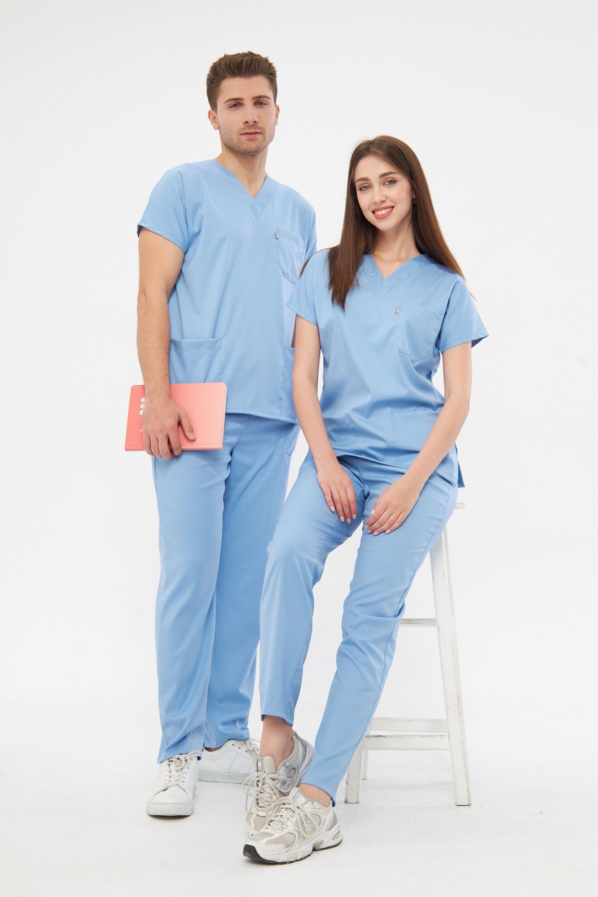 Class Üniforma Bebe Mavisi Likralı Unisex Yarasa Kol Medikal Doktor Ve ...