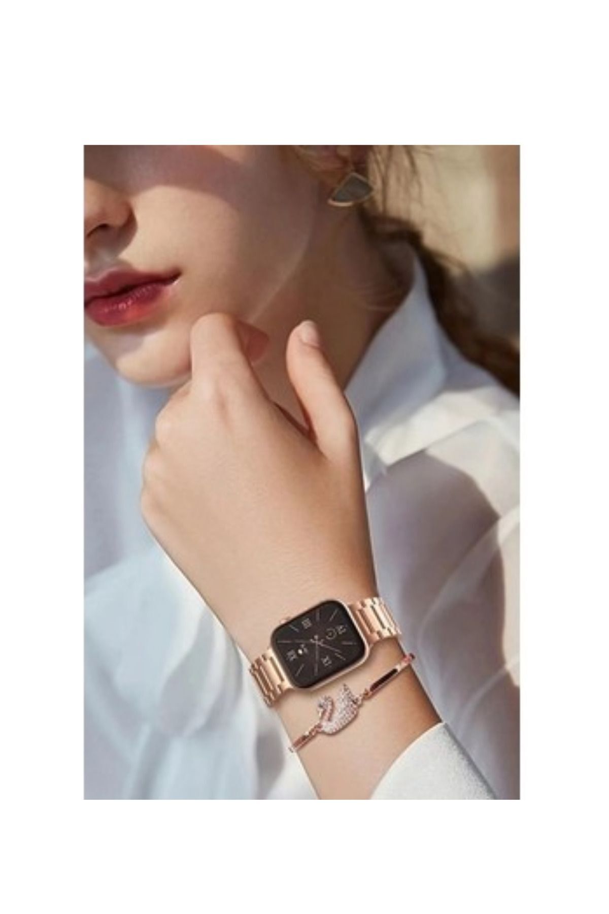 Wintoup G9 Mini Plus 41 Mm Amoled Ekran Akıllı Saat 3 Strap+Bracelet ...