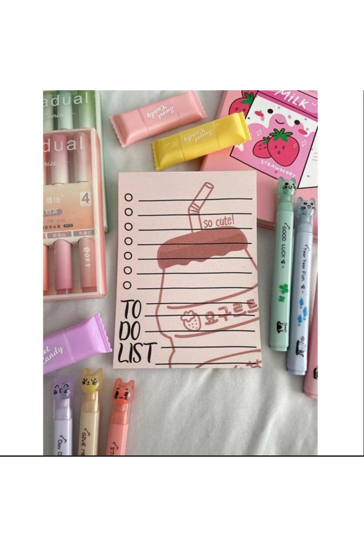 synshop Kawai Kore Yakult Şişe Temalı So Cute Milk To Do List Y2k Kpop ...