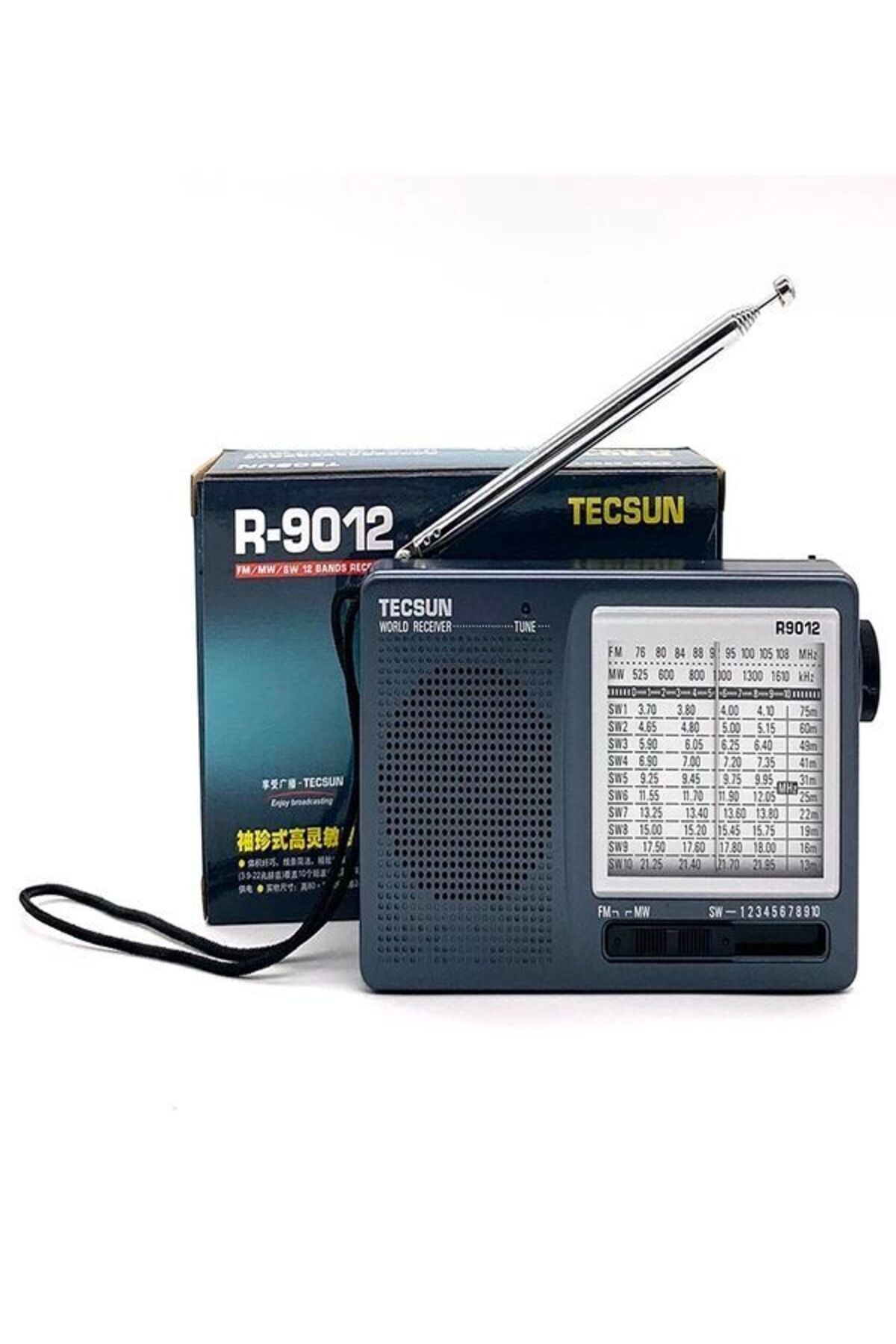 ULTRATEKNO TECSUN R-9012 Taşınabilir Analog Radyo Kısa Dalga FM Stereo Alıcı 12 Bantlı Dünya ...